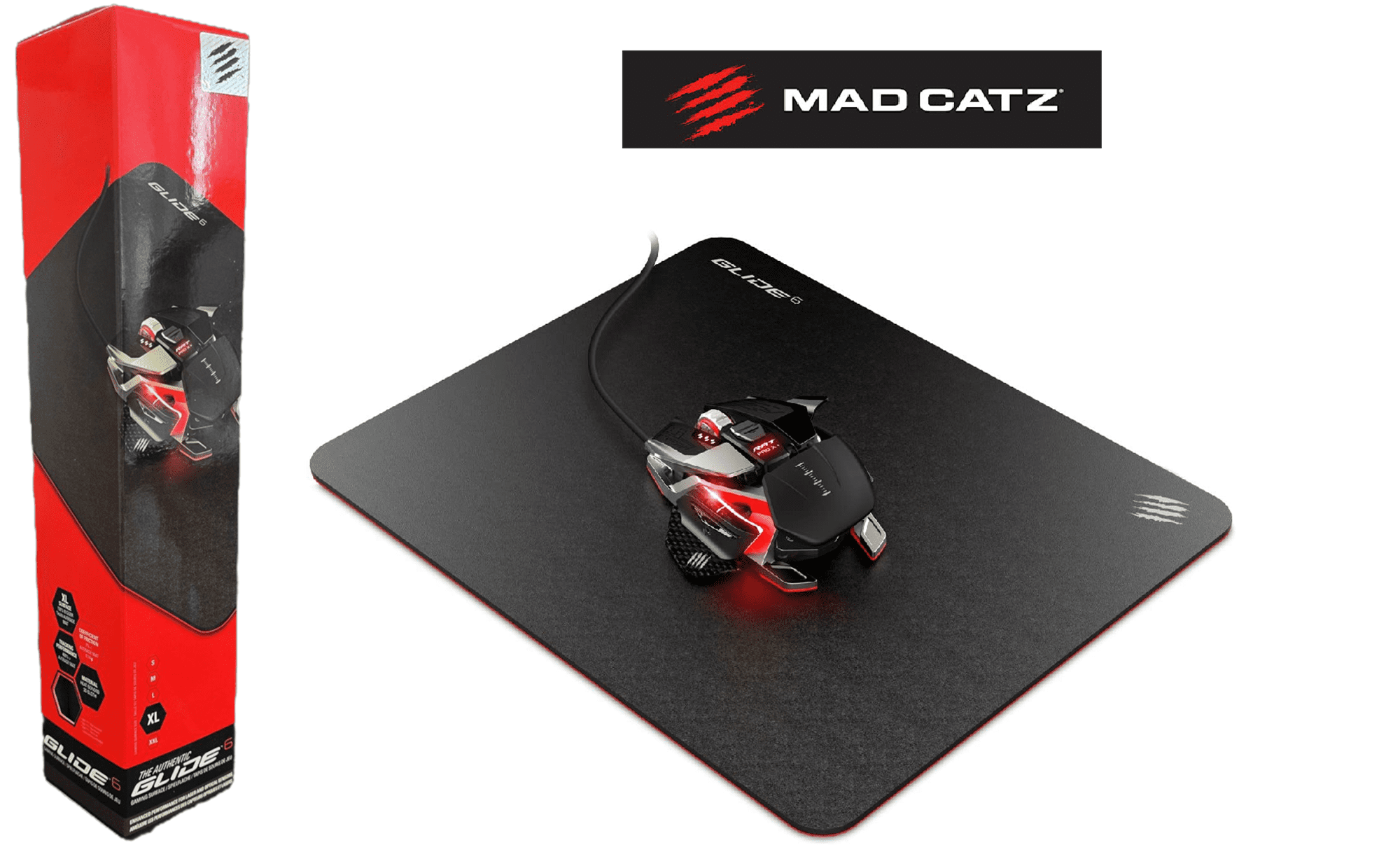 Mad Catz Glide 6 Gaming Surface – Ultra-Smooth Hybrid Mouse Pad for Pro ...