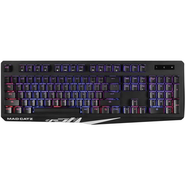 Mad Catz The Authentic S.T.R.I.K.E. 2 Membrane Gaming Keyboard - Black ...