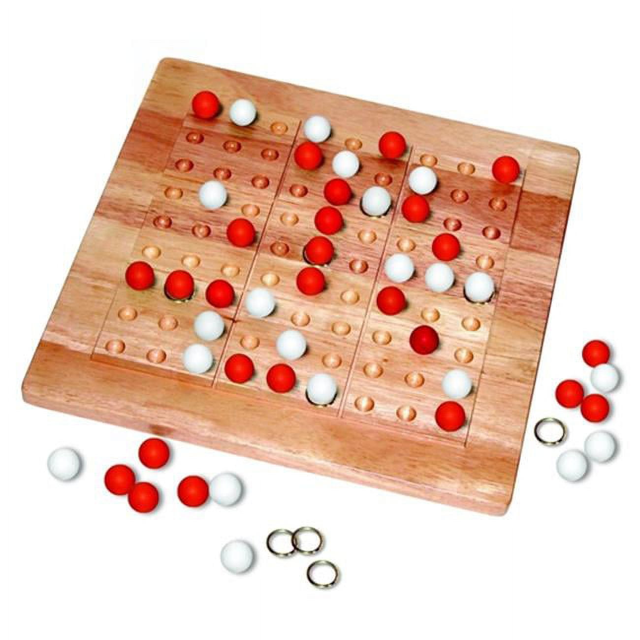 Mad Cave Games 1025 Tic-Tac-Ku Add On Unit Red And White Balls ...