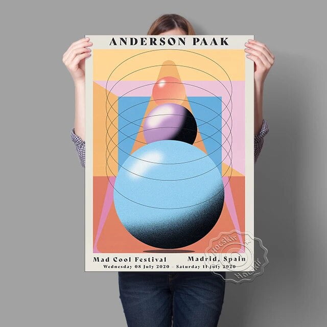 Mad Cool Festival Rock Music Wall Art, Anderson Paak stereoscopic ...