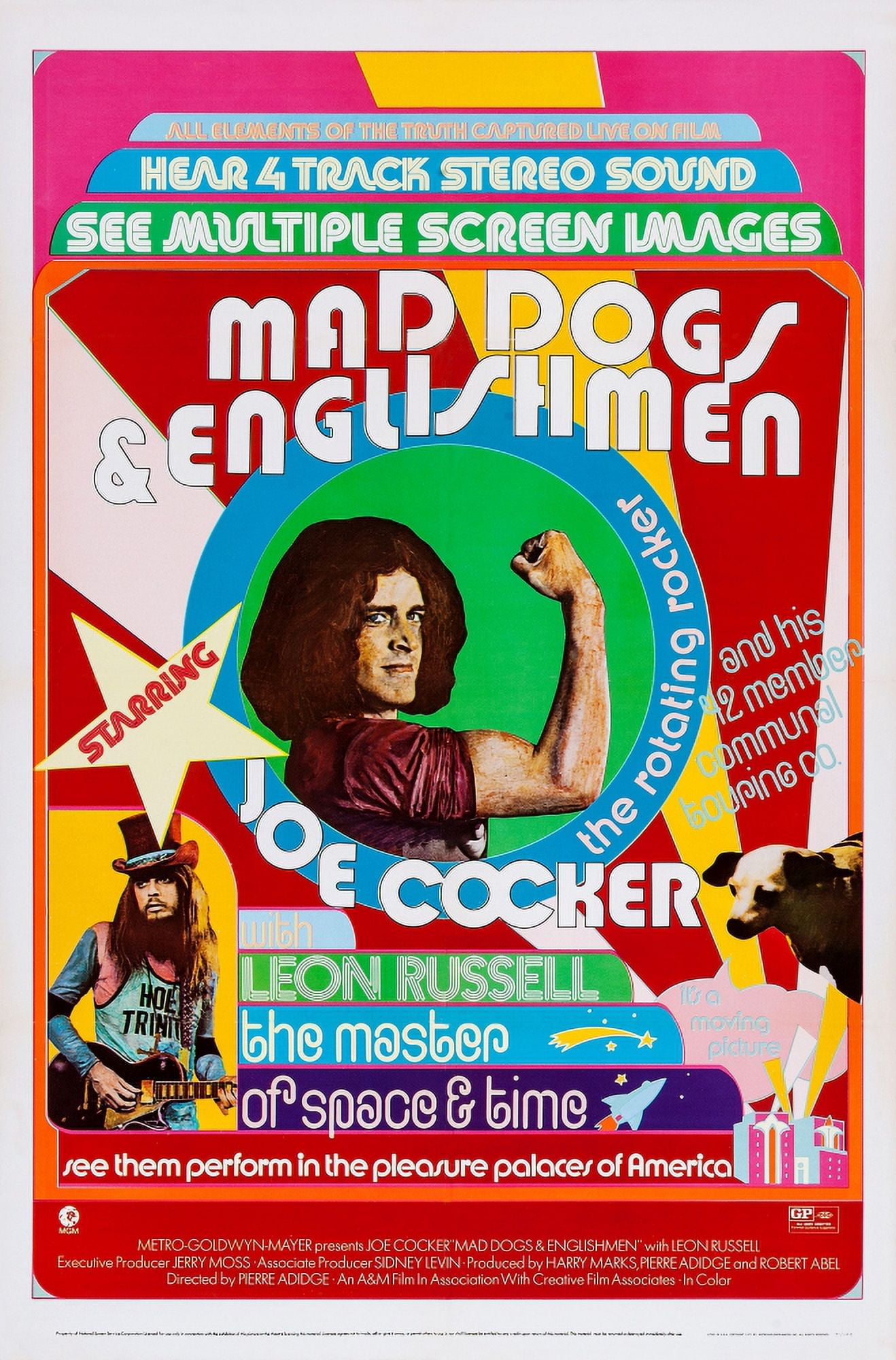 Mad Dogs And Englishmen Us Poster Art Joe Cocker (Center) Leon Russell ...