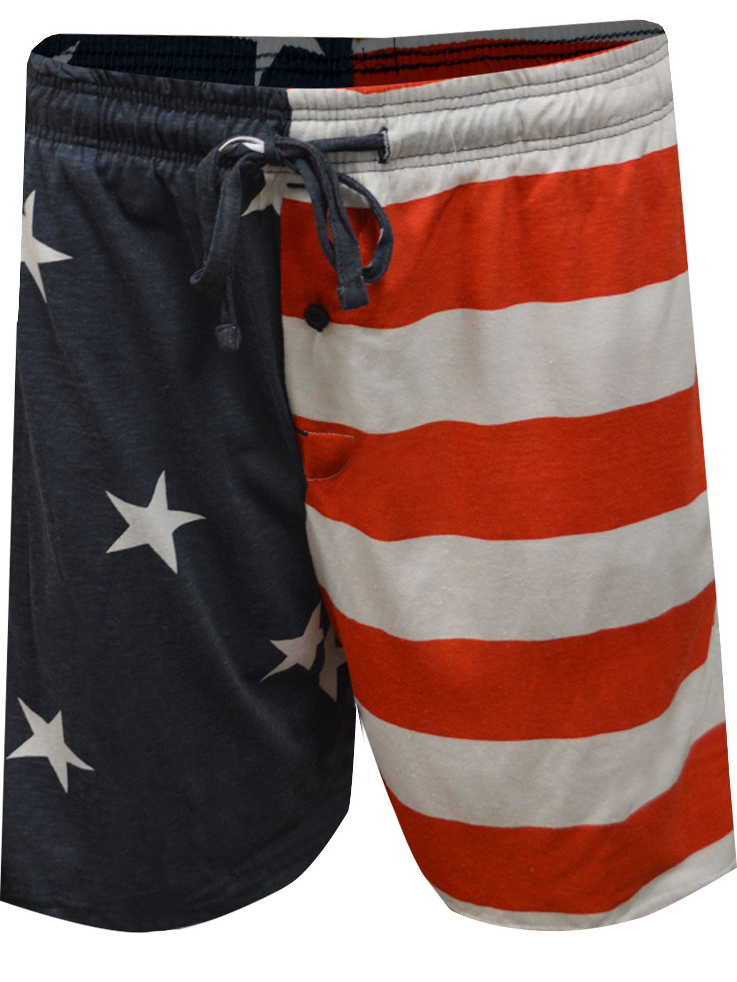 Mad Engine Mens American Flag Guys Pajama Lounge Shorts - Walmart.com