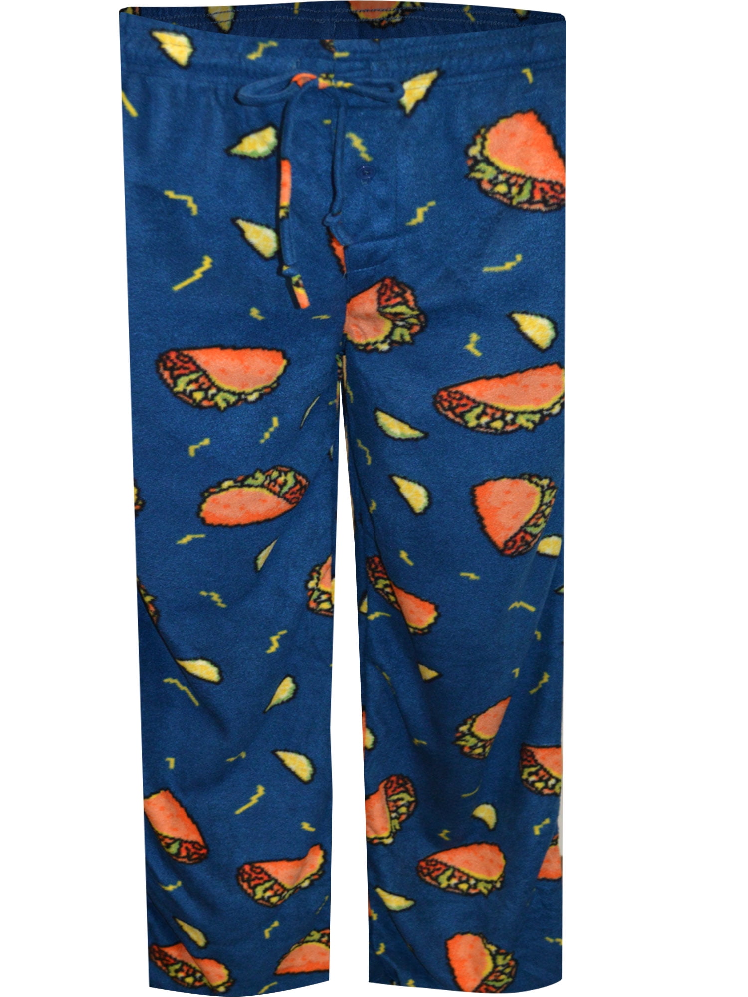 Mad Engine Mens Taco Tuesday Fleece Pajama Pants, Elastic Waist, Medium ...