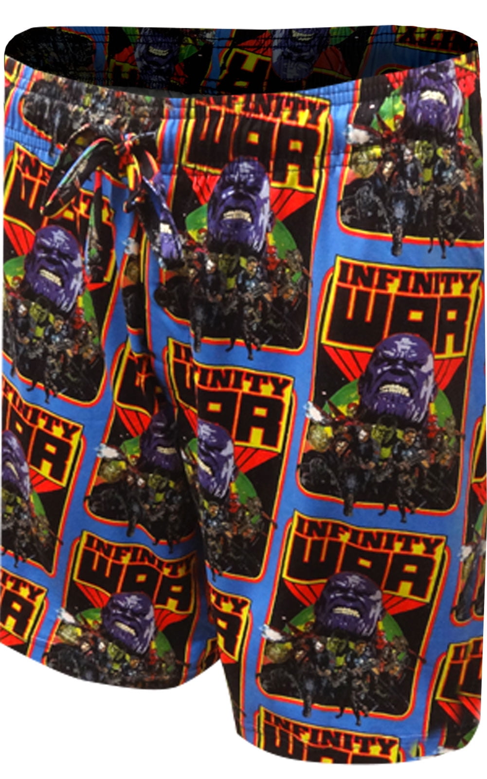 Mad Engine Mens Marvel Comics Infinity War Thanos Lounge Shorts (Medium ...