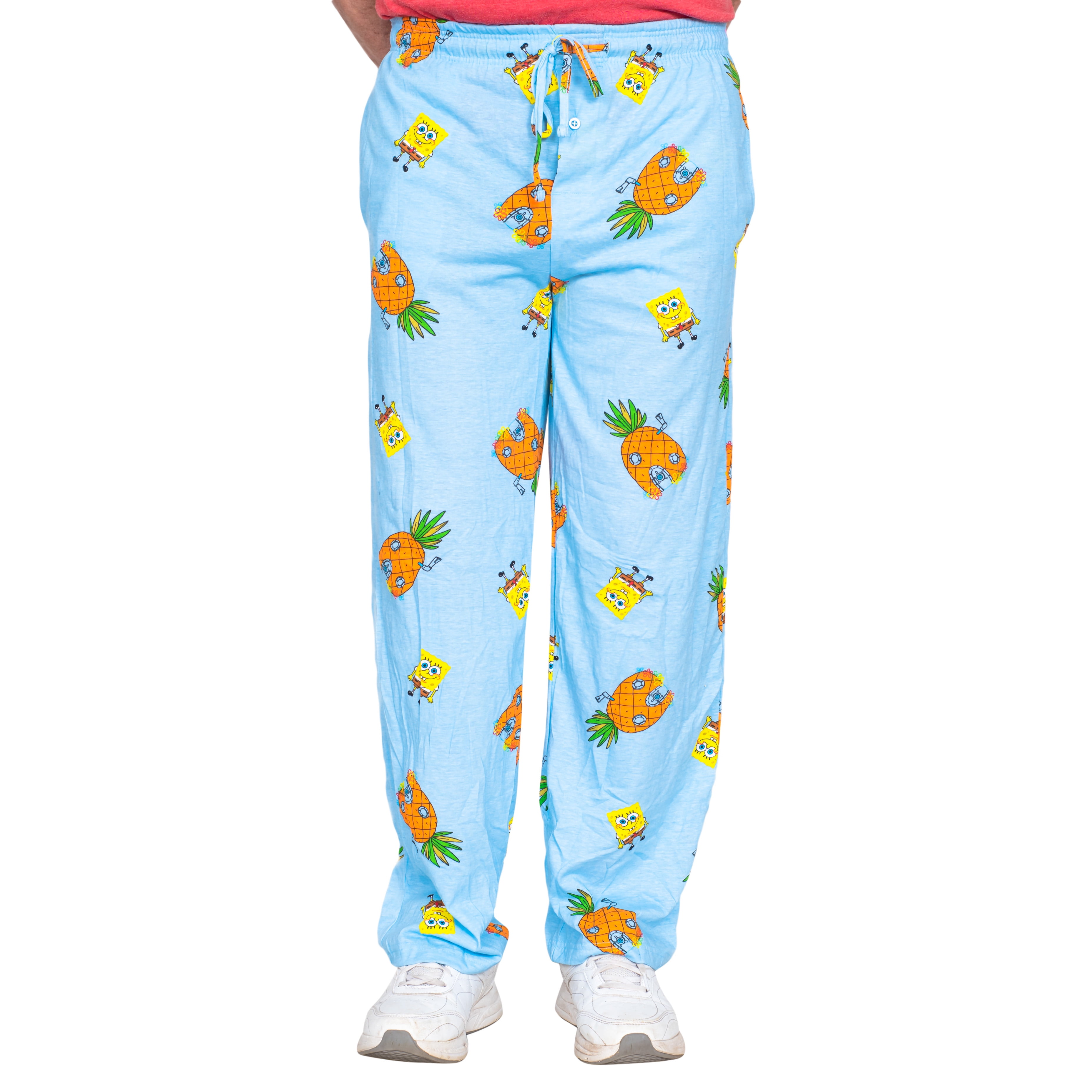 Mad Engine Mens Nickelodeon SpongeBob Under the Sea Lounge Pants (Large ...