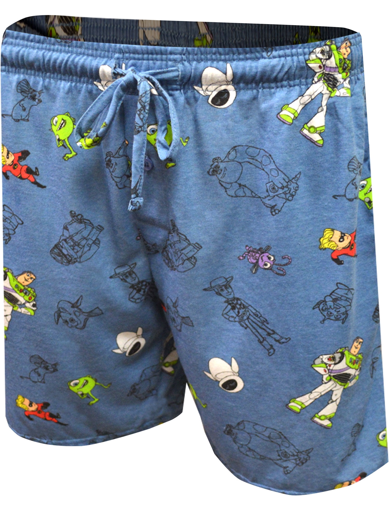 Mad Engine Men's Pixar Lounge Shorts, Toy Story, Incredibles, Dory ...