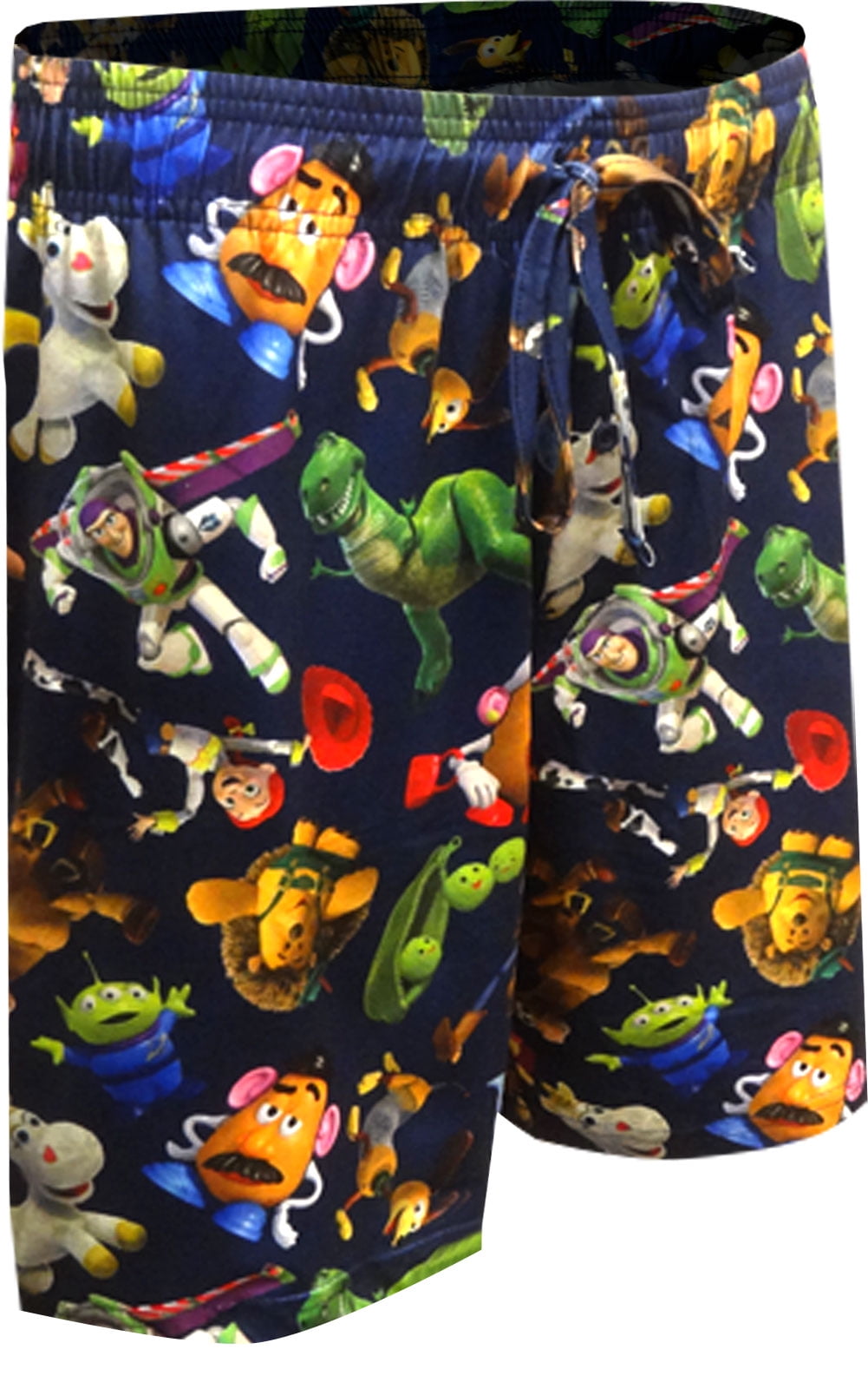 Mad Engine Mens Toy Story Characters Collage Lounge Shorts (Small ...