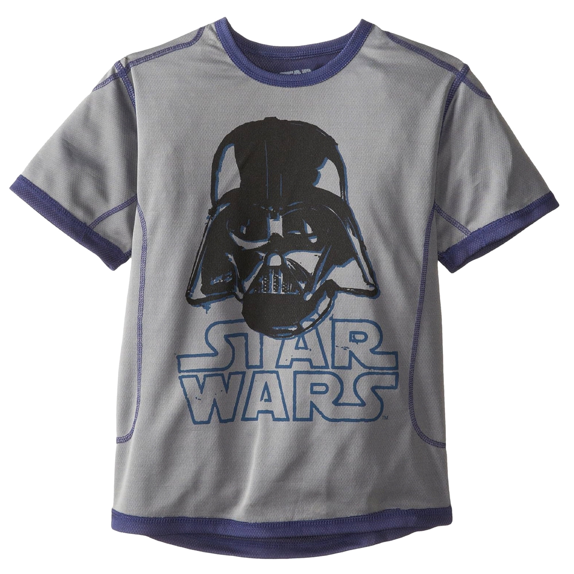 Mad Engine Star Wars Street Darth Vader Helmet Mesh Big Boy's T-Shirt ...