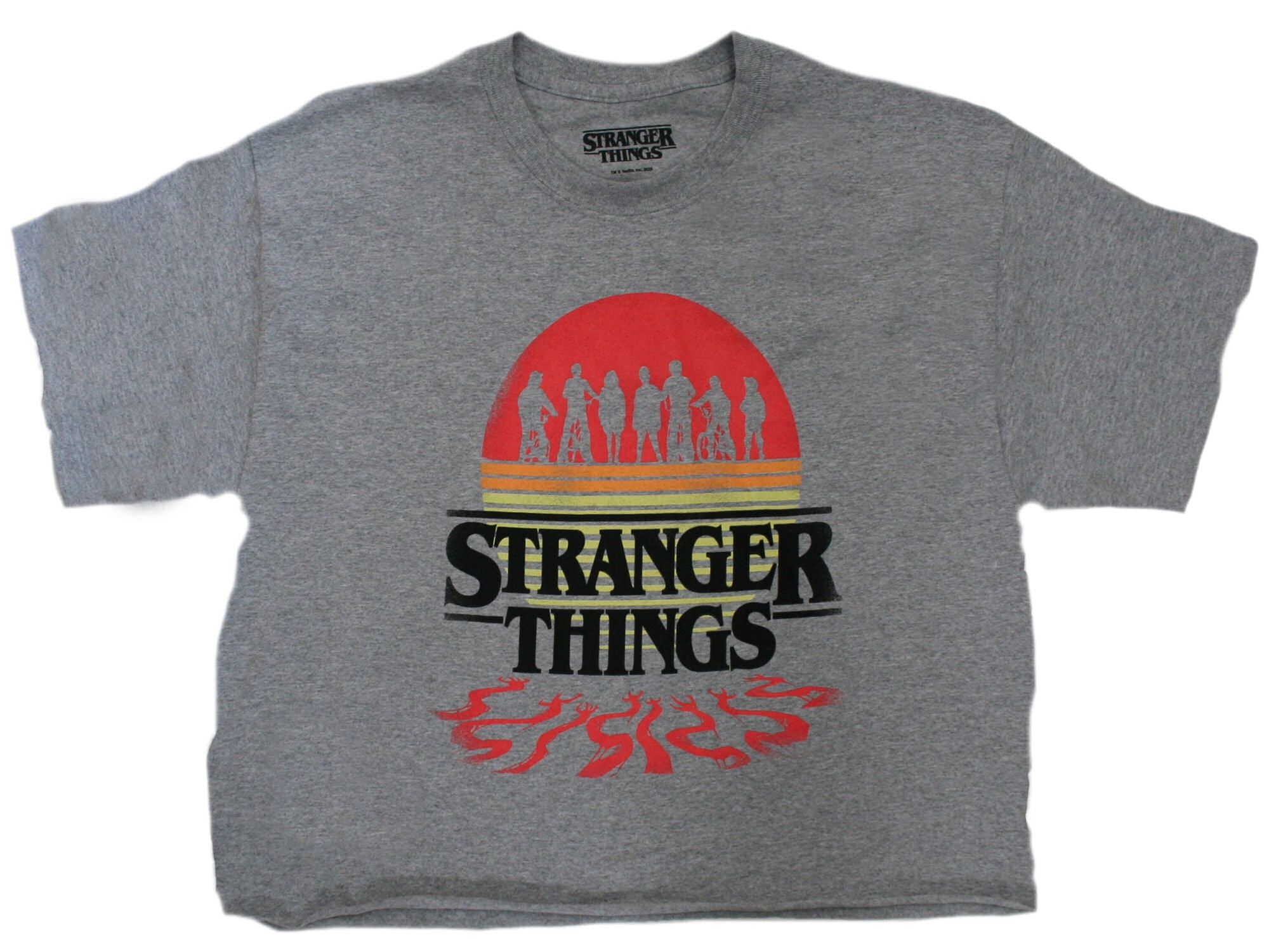 Mad Engine Stranger Things Junior Women's Raw Cut Crop Top Size Large ...