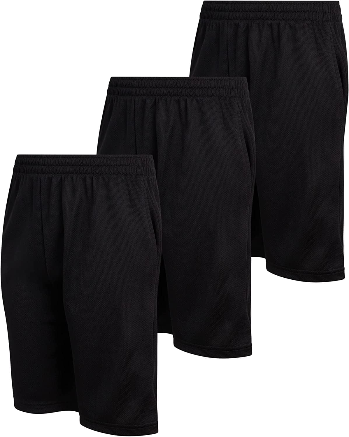 Mad Game Boys Boys Active Shorts 3 Pack Lightweight Mesh Basketball ...