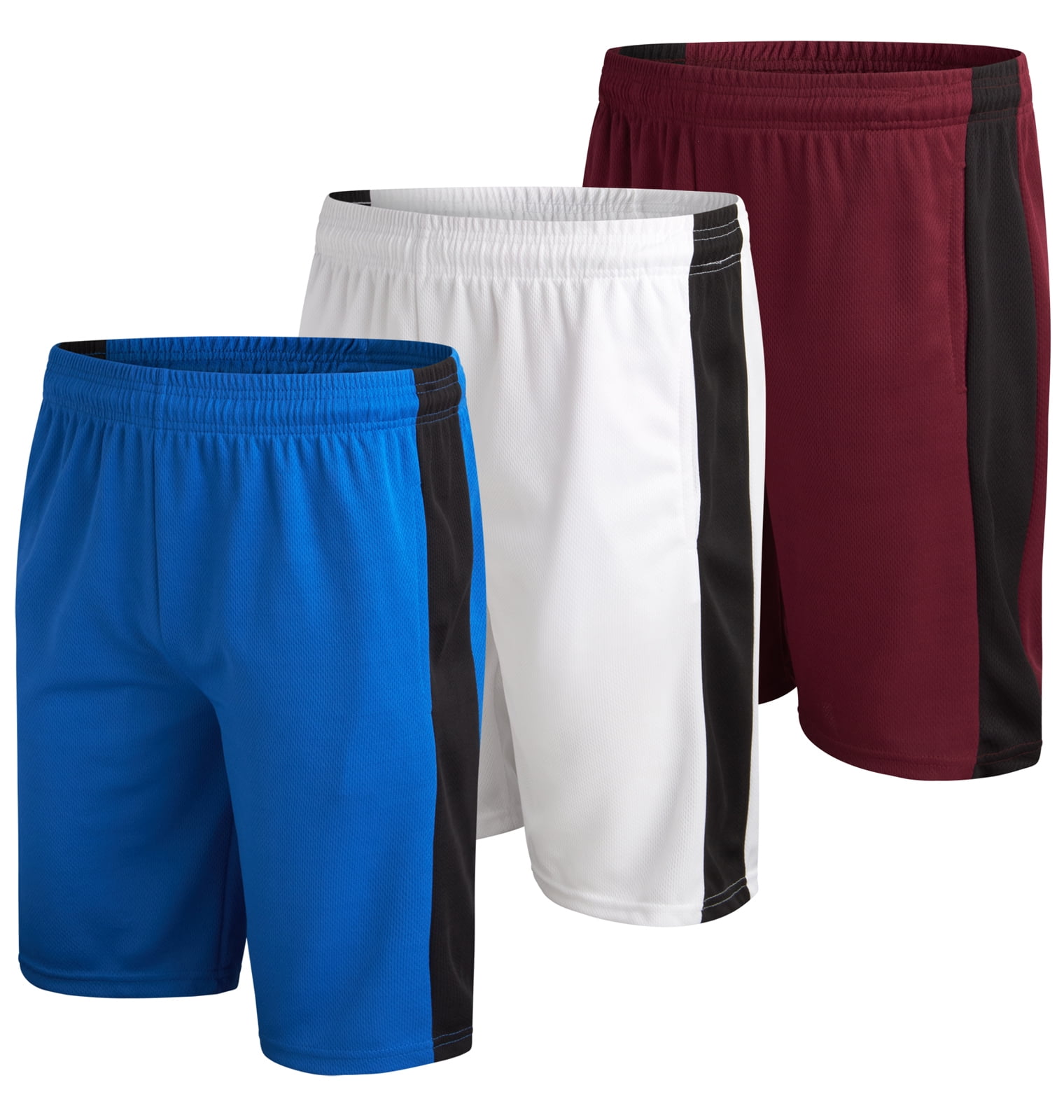 Mad Game Men's Active Shorts - 3 Pack Athletic Quick Dry Gym Basketball ...
