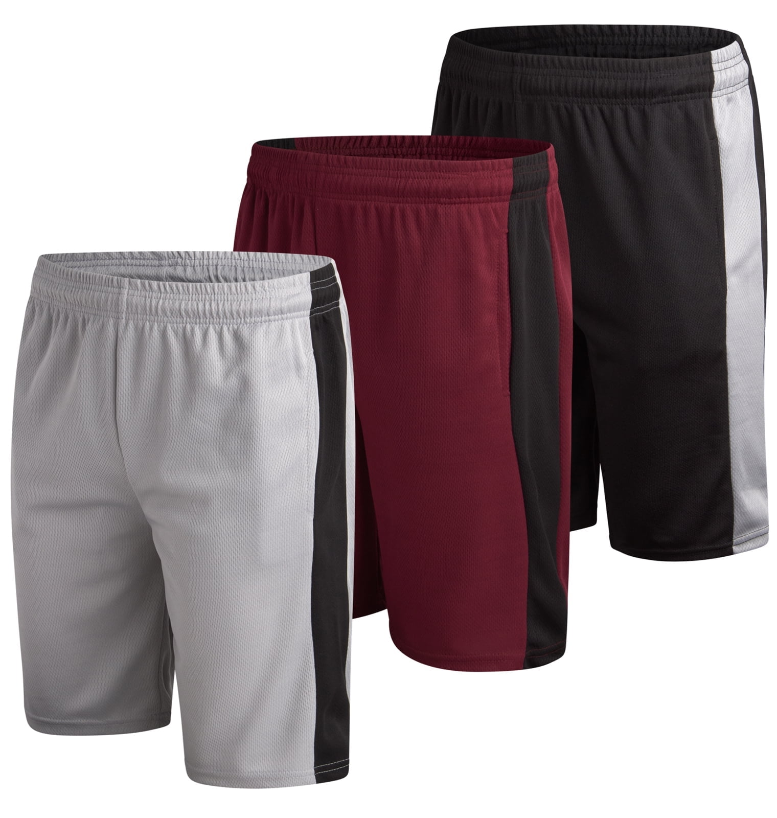 Mad Game Men's Active Shorts - 3 Pack Athletic Quick Dry Gym Basketball ...