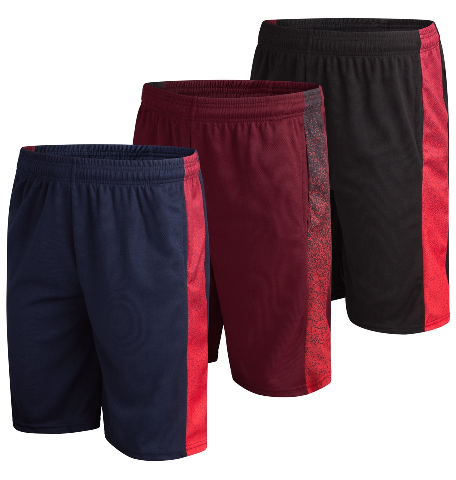 Mad Game Men's Active Shorts - 3 Pack Athletic Quick Dry Gym Basketball ...