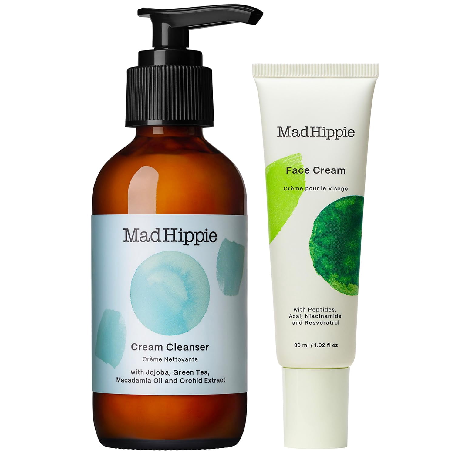 Mad Hippie Face Cream & HYZ01 Cream Cleanser Skin Care Set - Face ...
