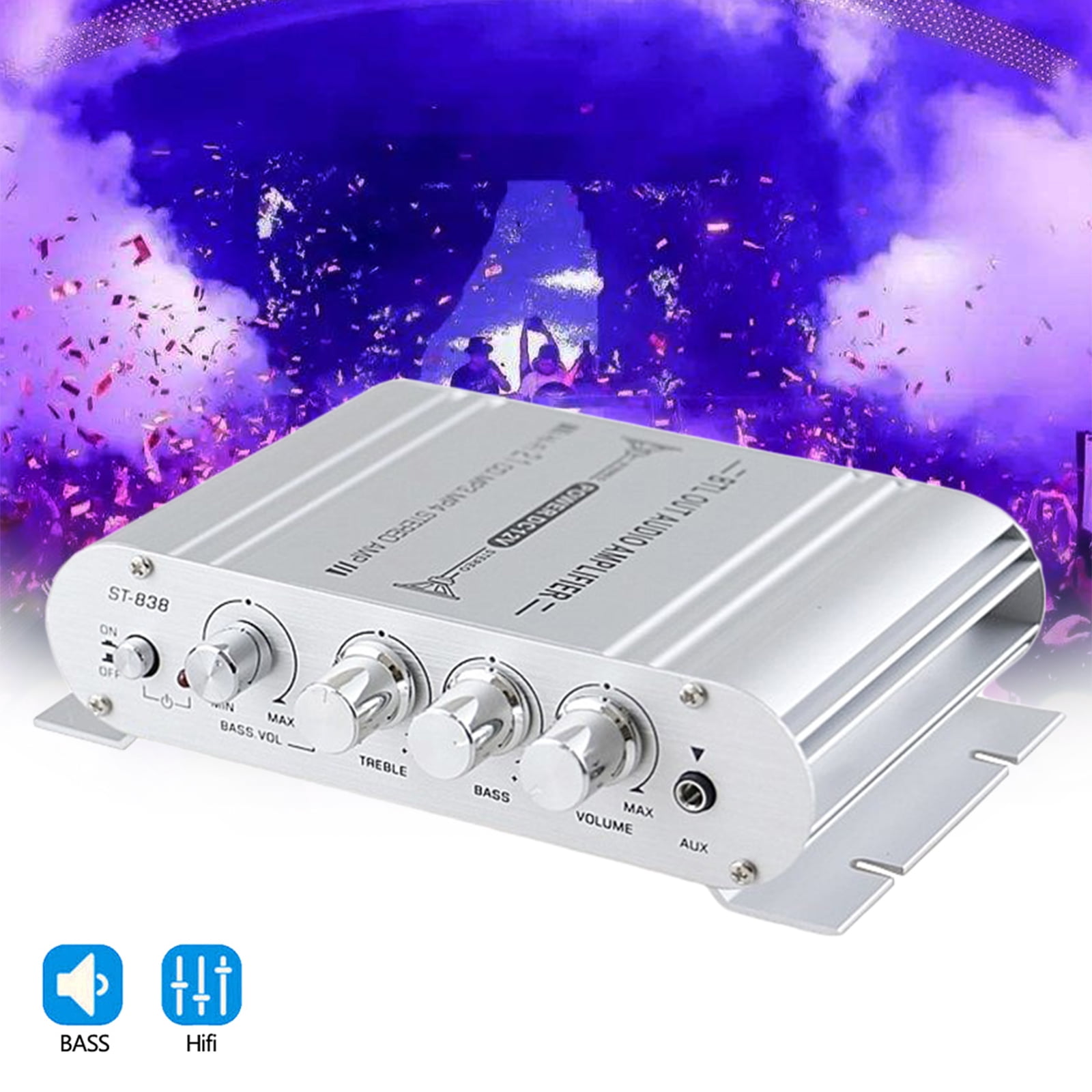 Mad Hornets 2.1 Channels 400W Hi-Fi Auto Stereo 12V Car Audio Amplifier ...