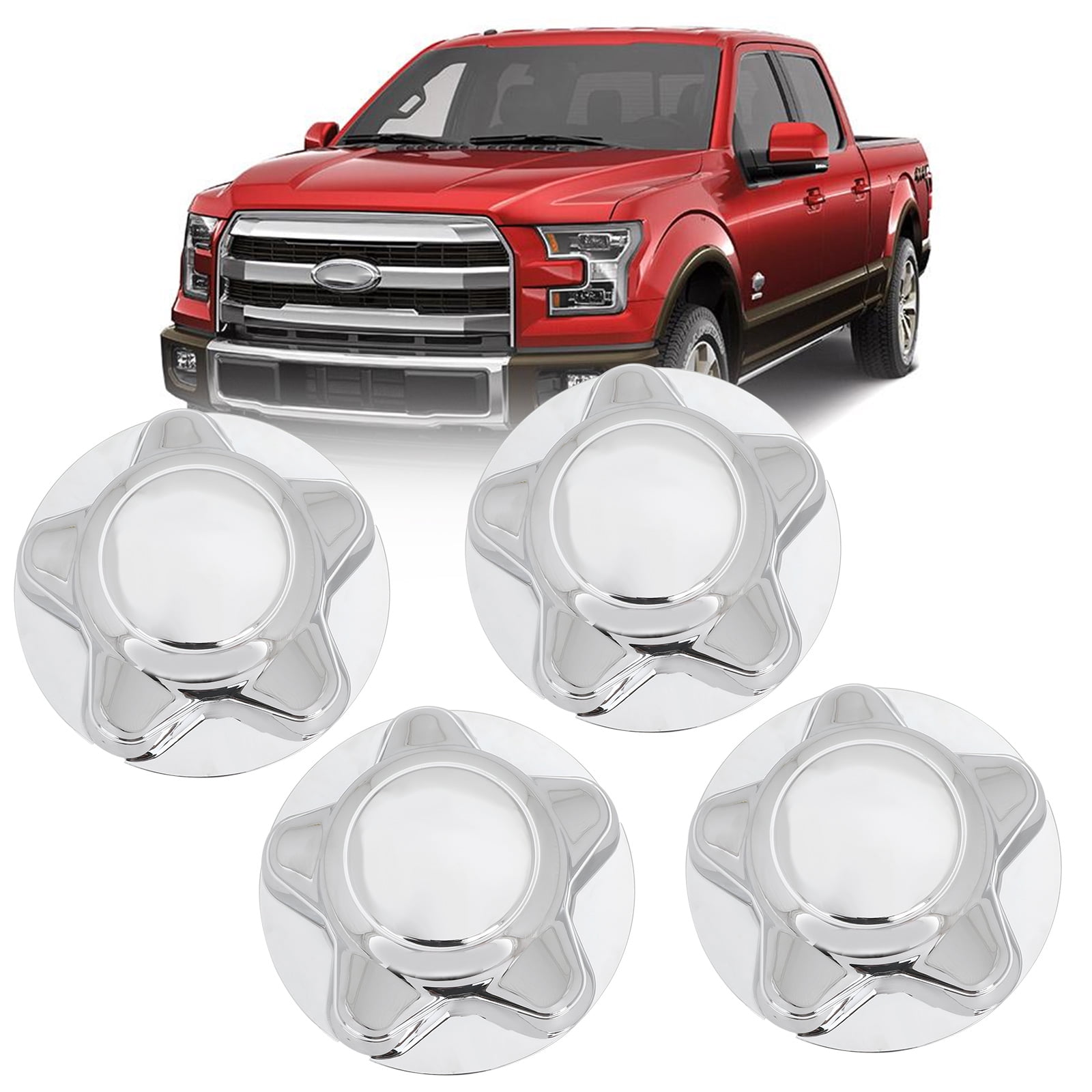 Mad Hornets 4 Set Chrome Wheel Hubcap Center Caps for Ford F-150 Truck ...