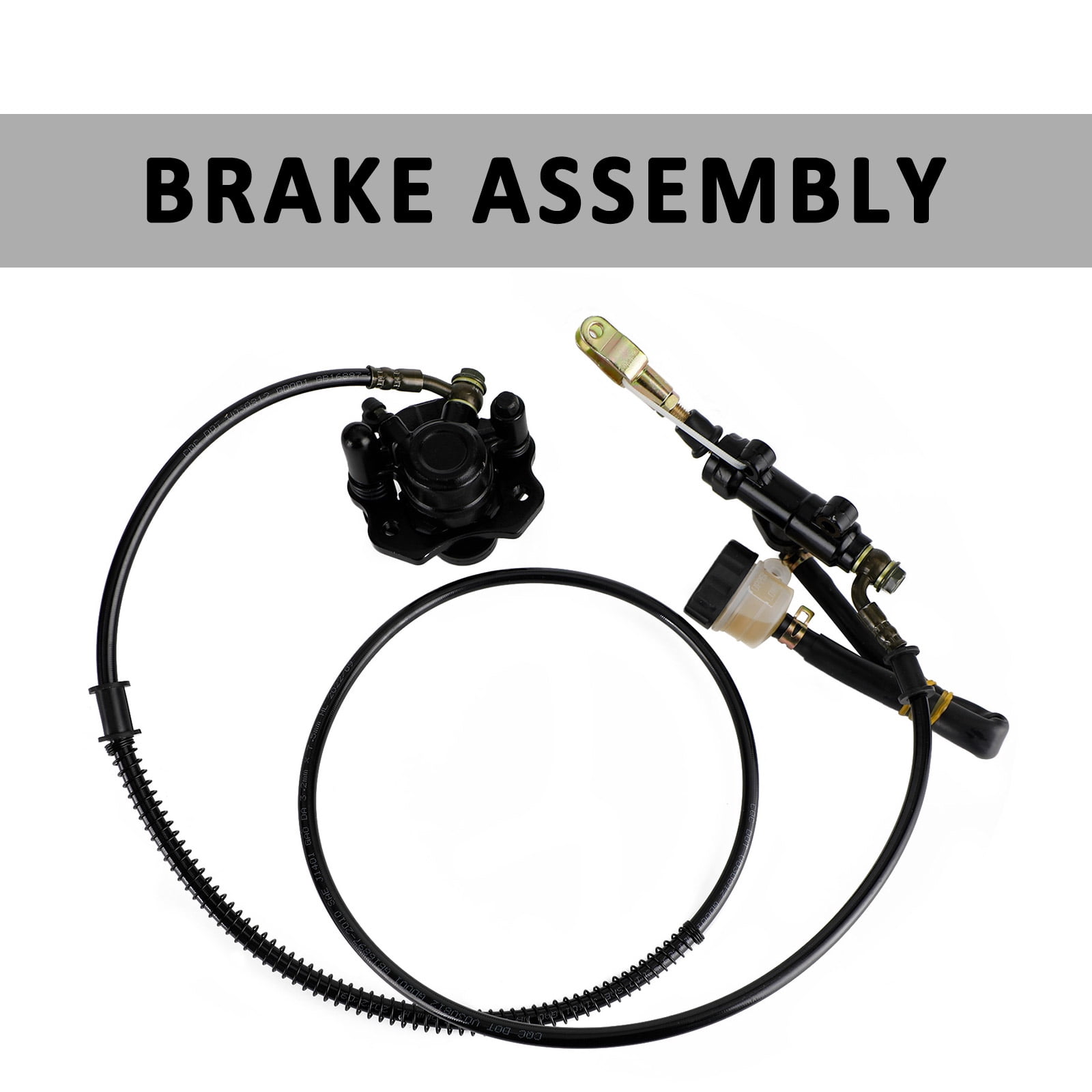 Mad Hornets Go Kart Golf Cart ATV Rear Hydraulic Brake Assembly Caliper ...
