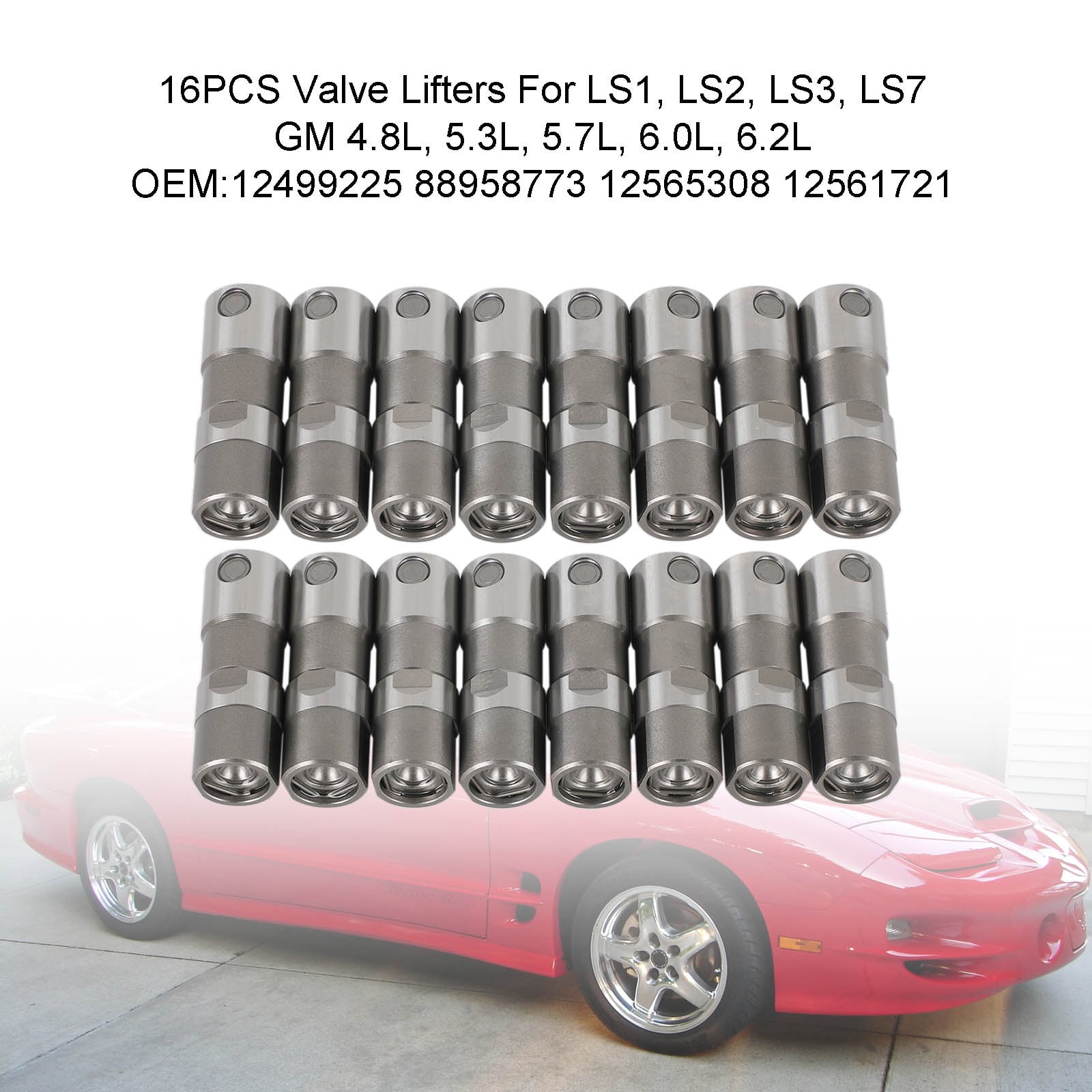 Mad Hornets Hydraulic Roller Lifters Set 16 for Chevy 5.3 5.7 6.0 LS1 LS2 LS3 SBC LS7 - Walmart.com