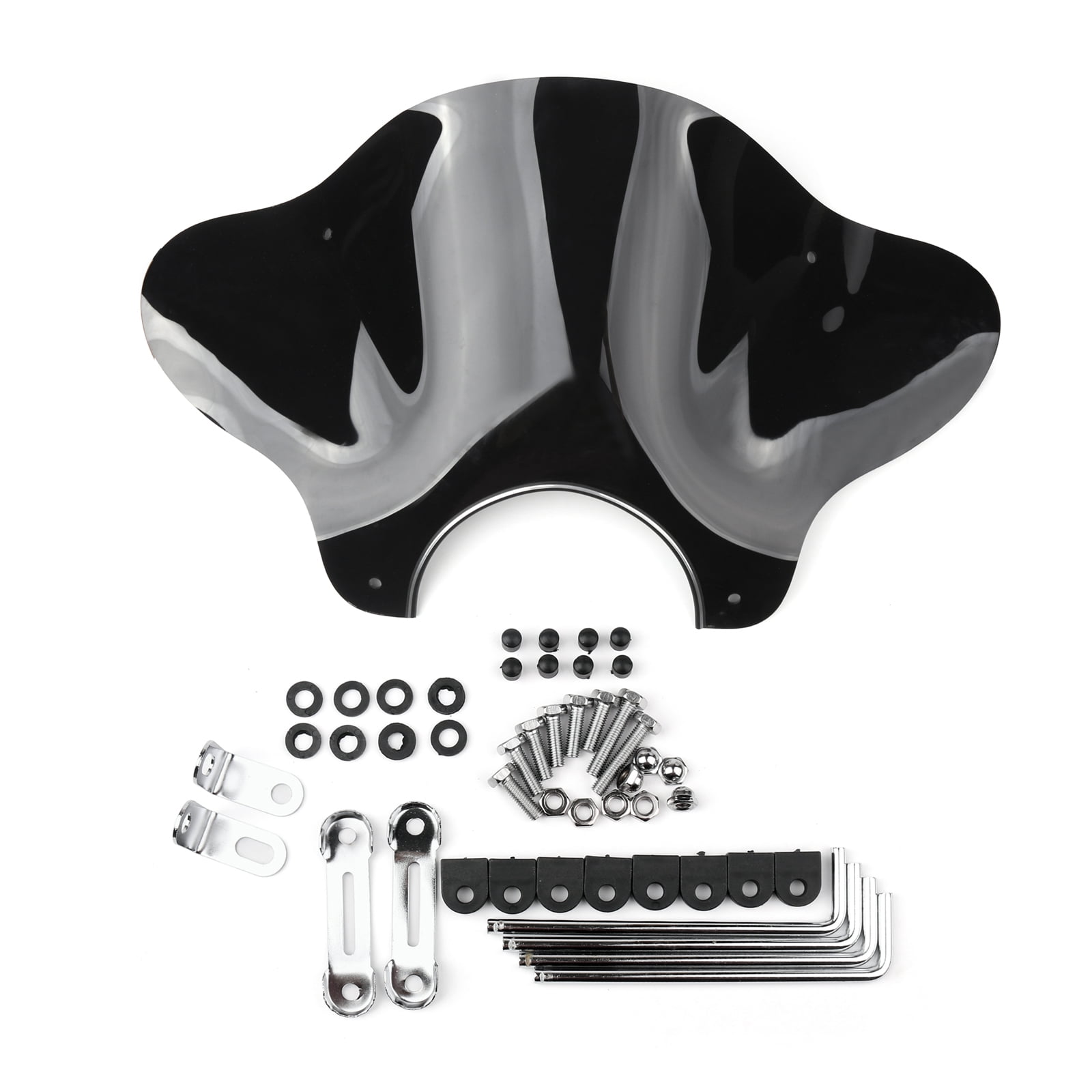 Mad Hornets Universal Motorcycle Cruiser Windshield Windscreen with ...