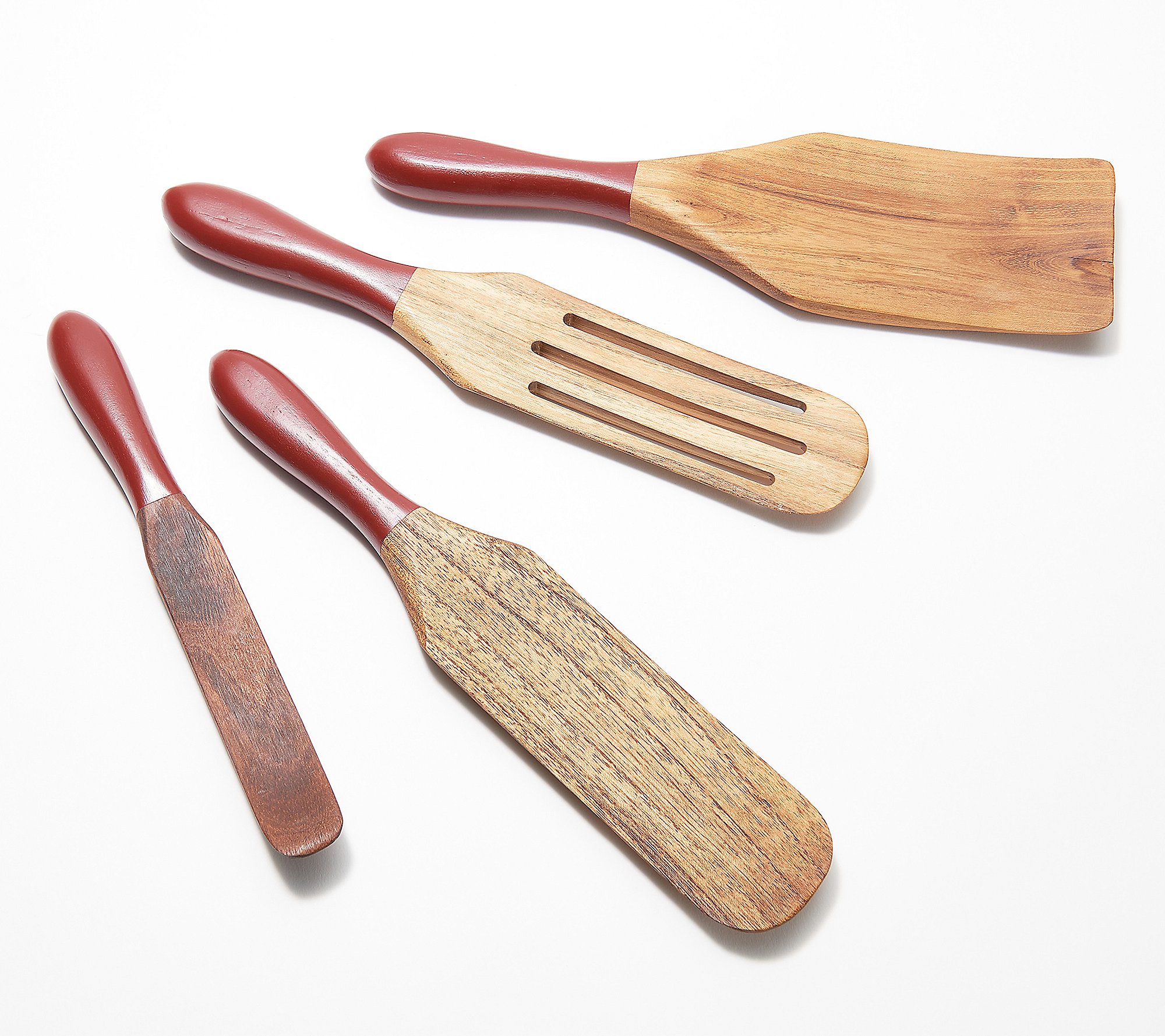 Mad Hungry 4-Piece Teak Wood Multi-Use Spurtle Set K51398 - Walmart.com