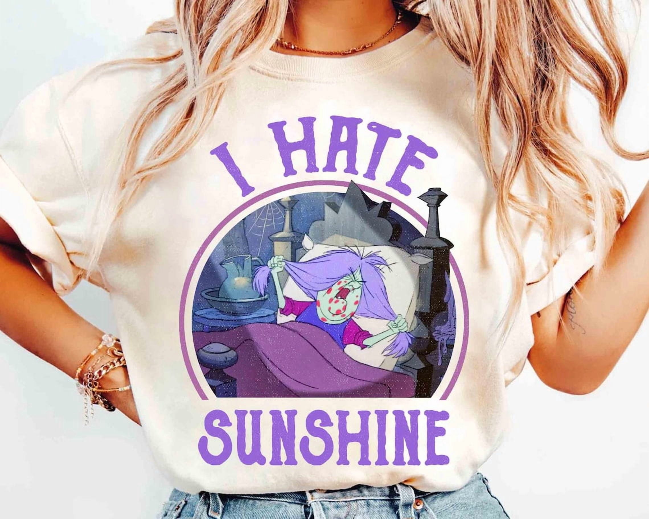 Mad Madam Mim I Hate Sunshine Retro Shirt, Disney Villains The Sword in ...