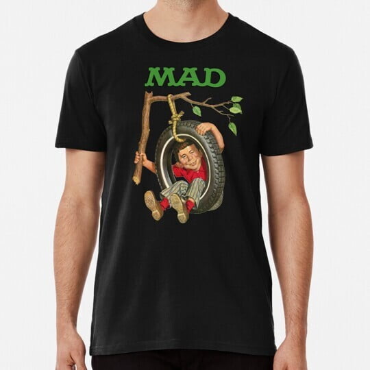 Mad Magazine Alfred E Neuman Sticker Mask S to 5XL Made in the USA T ...