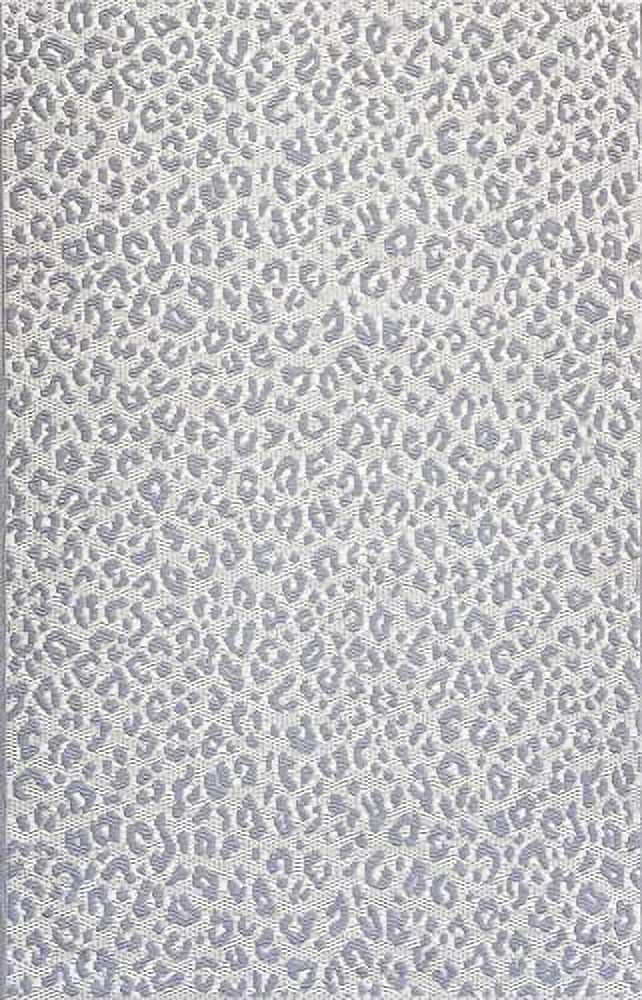 Mad Mats Abstract Outdoor Rug, Reversible Plastic Mat (Silver Cream, 5 ...