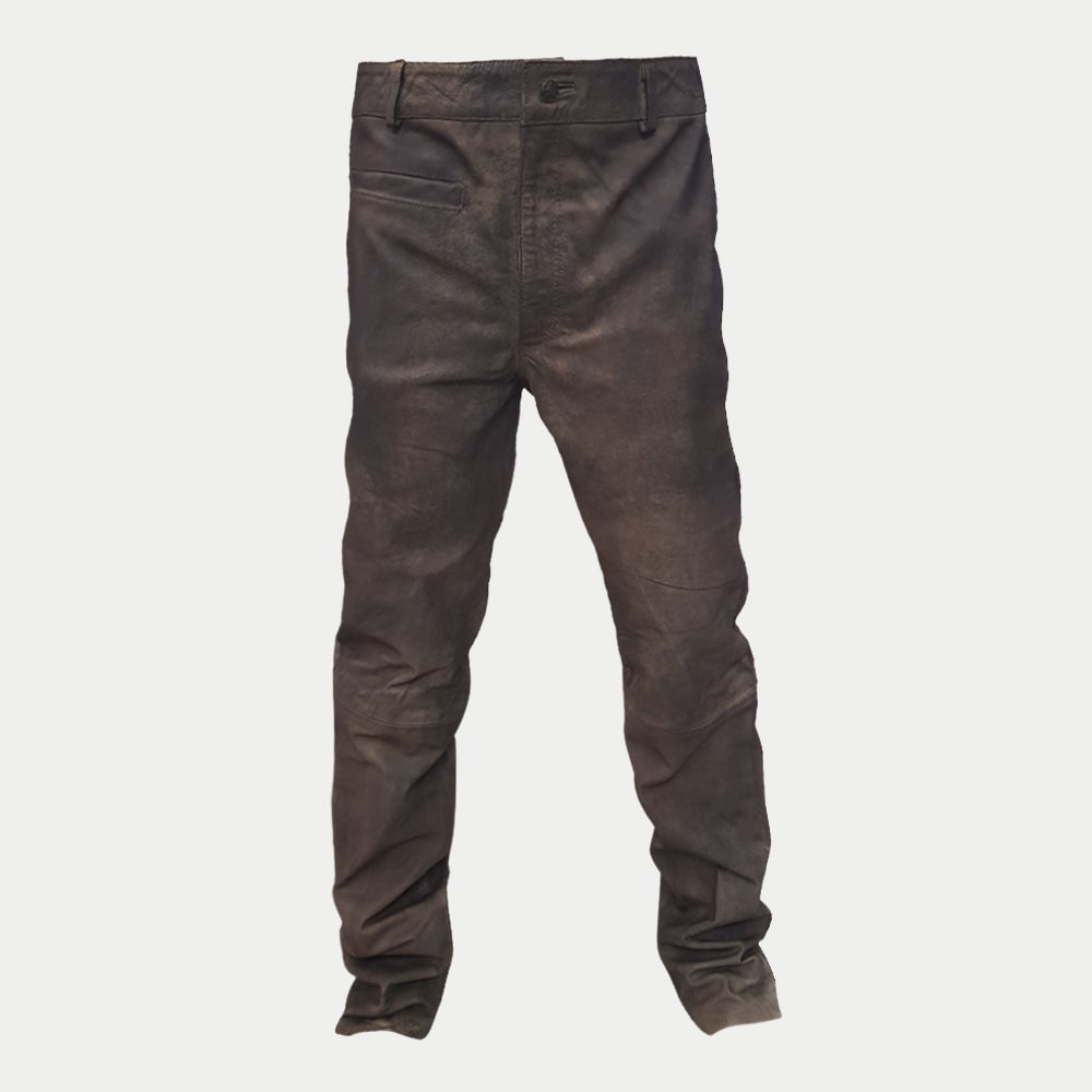 Mad Max Fury Road Motorcycle Biker Rugged Leather Jeans Pants - Walmart.com