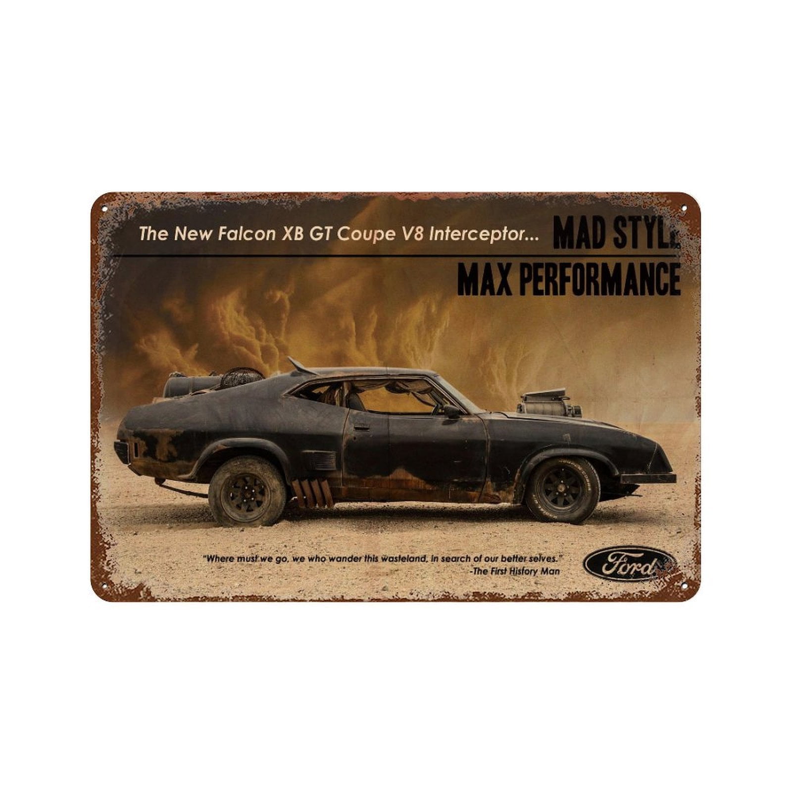 Mad Max Interceptor Poster Tin Metal Decorative Wall Paintings ...