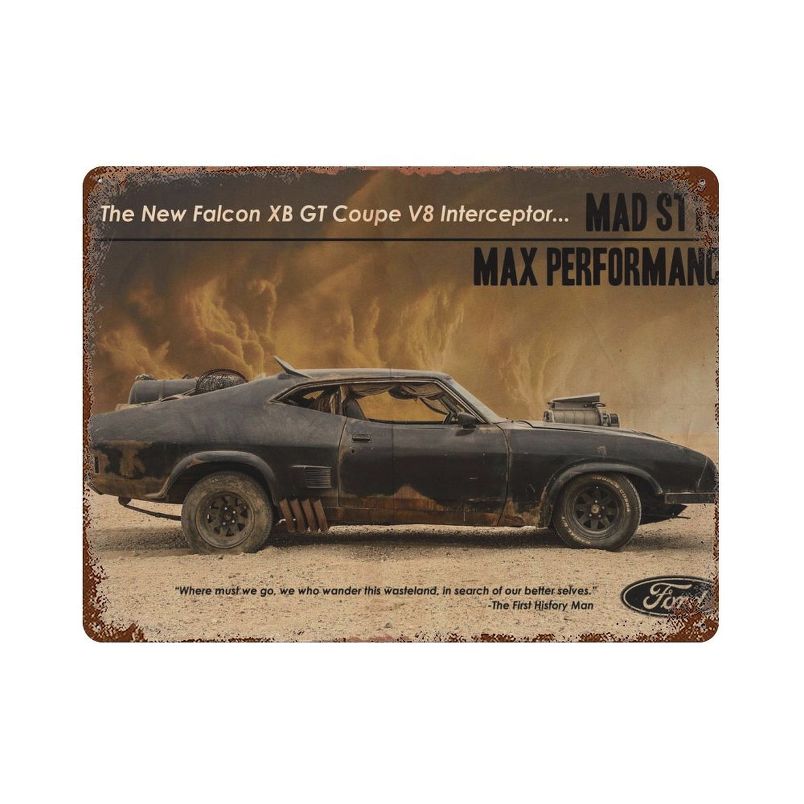 Mad Max Interceptor Poster Tin Metal Decorative Wall Paintings ...