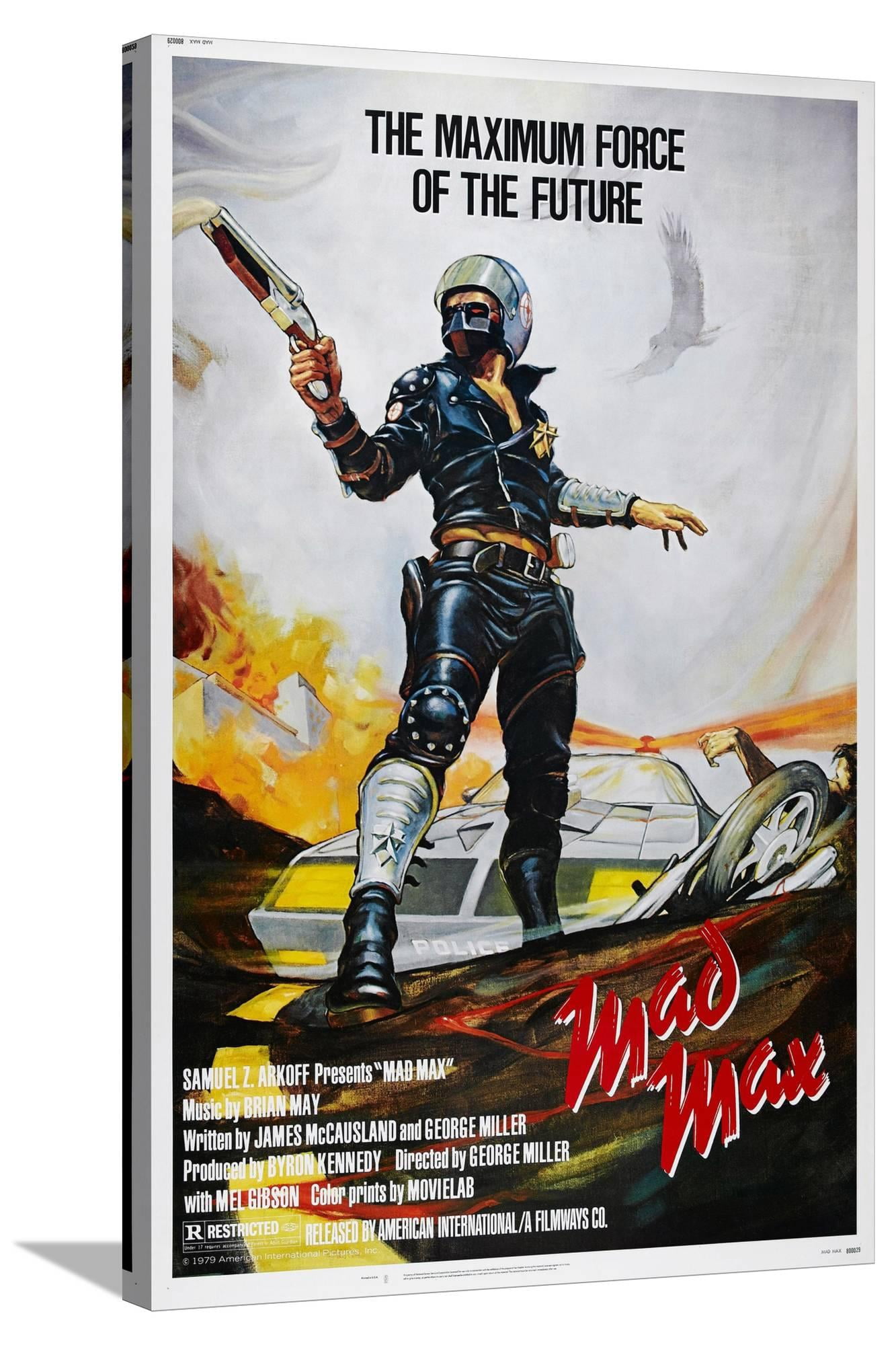 Art.com Mad Max, US poster, Mel Gibson, 1979. Â© American International ...