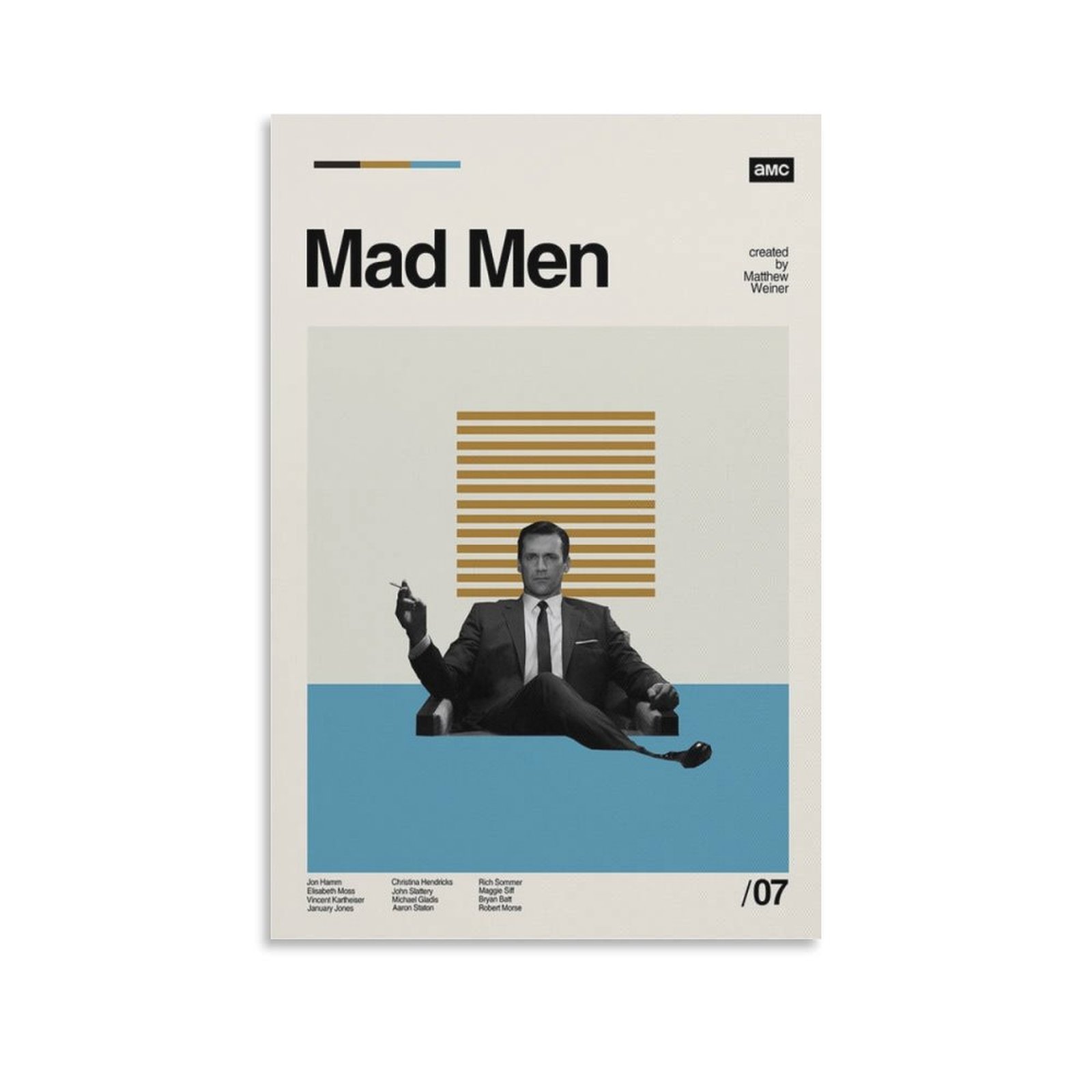 Mad Men Movie Poster, Mad Men Print, Midcentury Art, Movie Poster ...