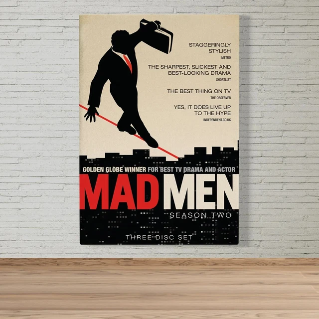 Mad Men Wall Art NO FRAMED POSTER, Home Decor, Vintage Art Print ...