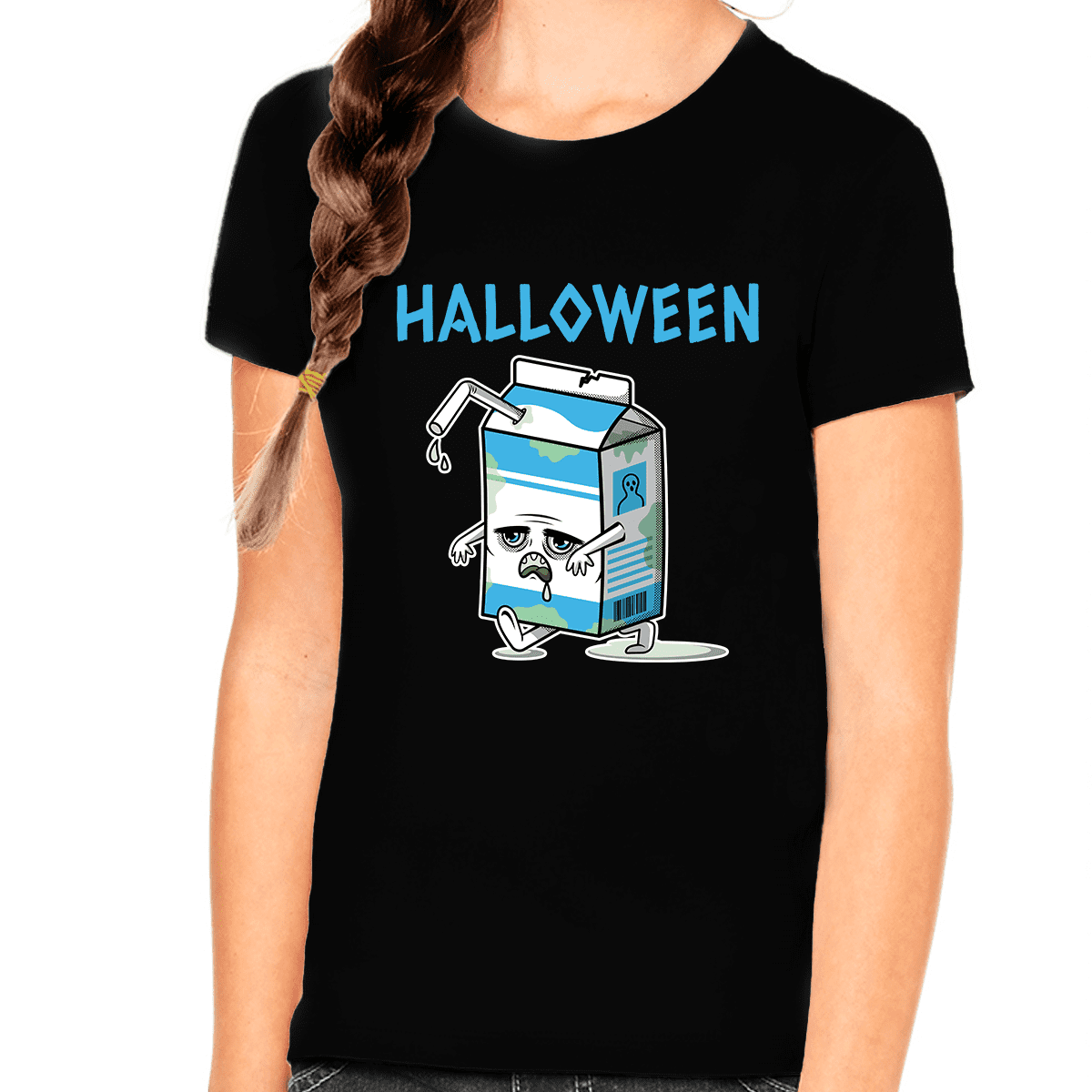 Mad Milk Halloween Shirts for Girls Halloween Tops Spooky Food ...