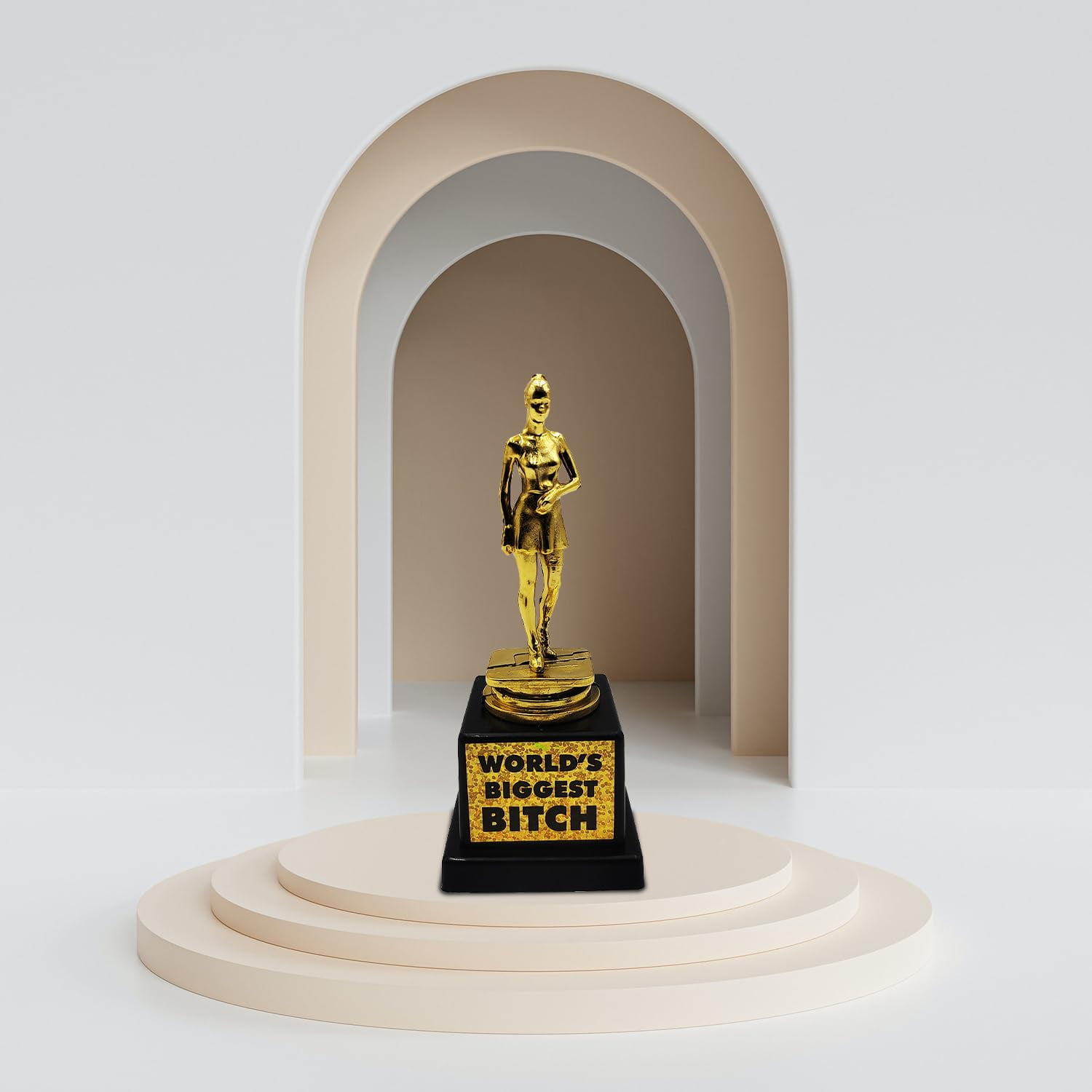 Mad Monkey World's Biggest Funny Trophy - Joke Decorative Trophy ...