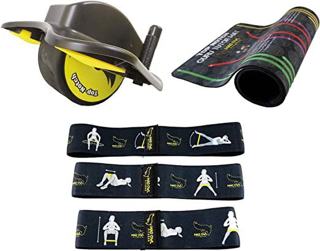 Mad Owl Fitness Gear, Guru PRO VERSION Top Notch AB Roller Wheel + Top ...