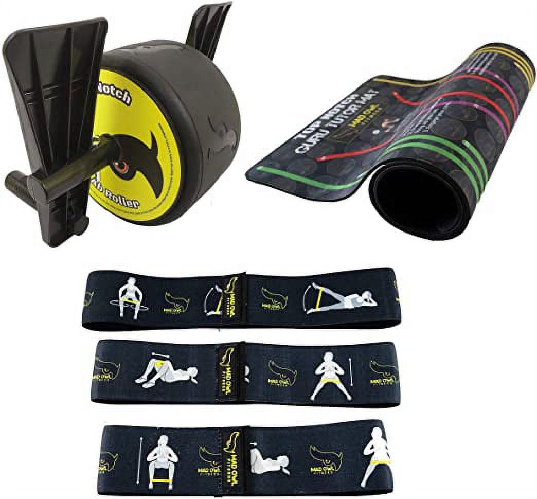 Mad Owl Fitness Gear, Guru Top Notch AB Roller + Top Notch Guru Tutor ...