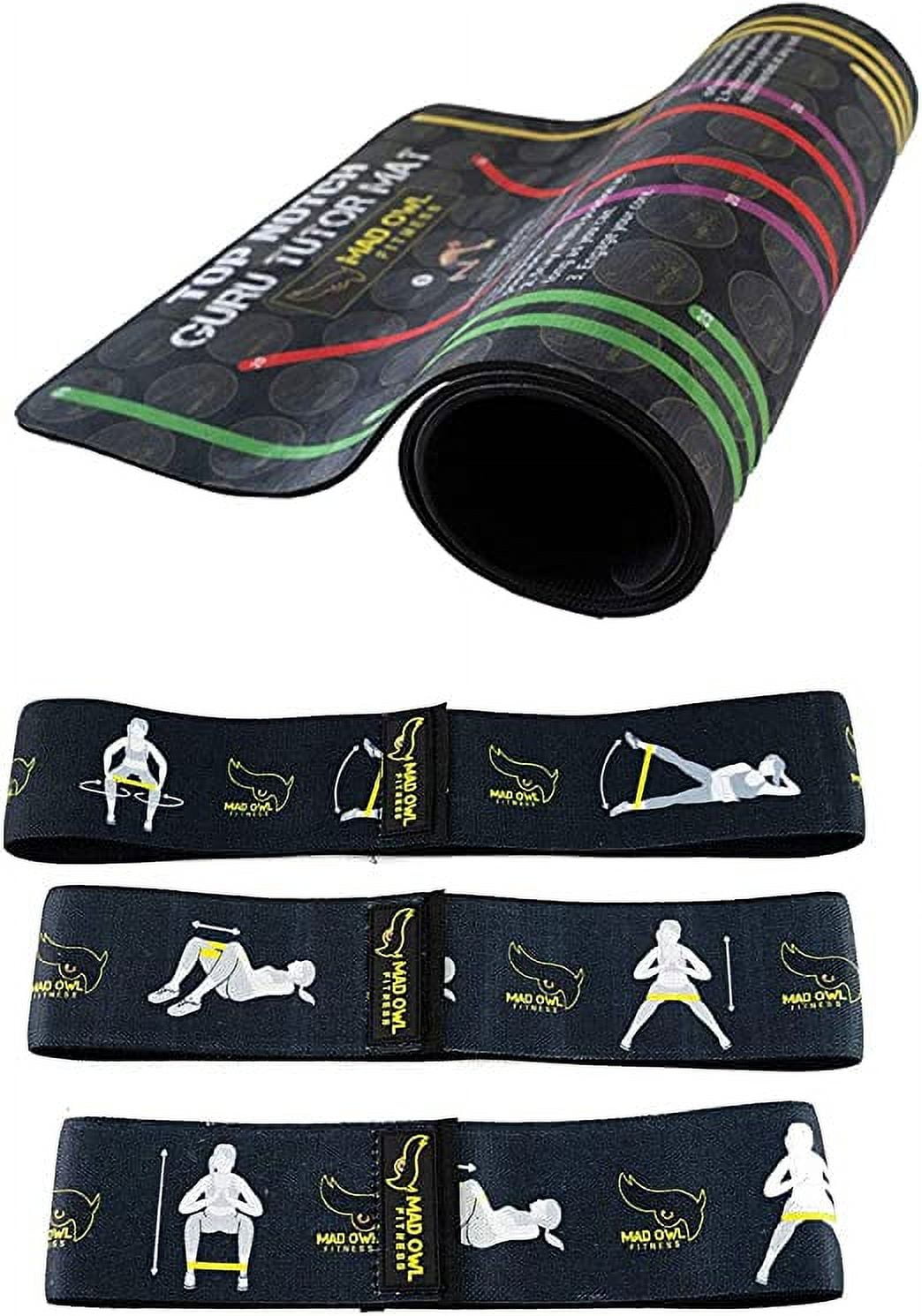 Mad Owl Fitness Gear, Guru Tutor Yoga Mat + With Booty Bands ...