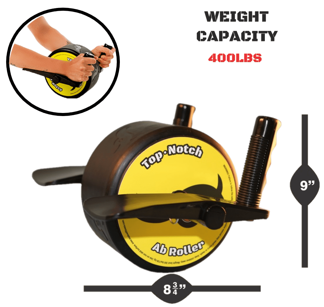 Mad Owl Fitness USA Gear Made Ergonomic Ab Roller Wheel, Abs Trainer ...