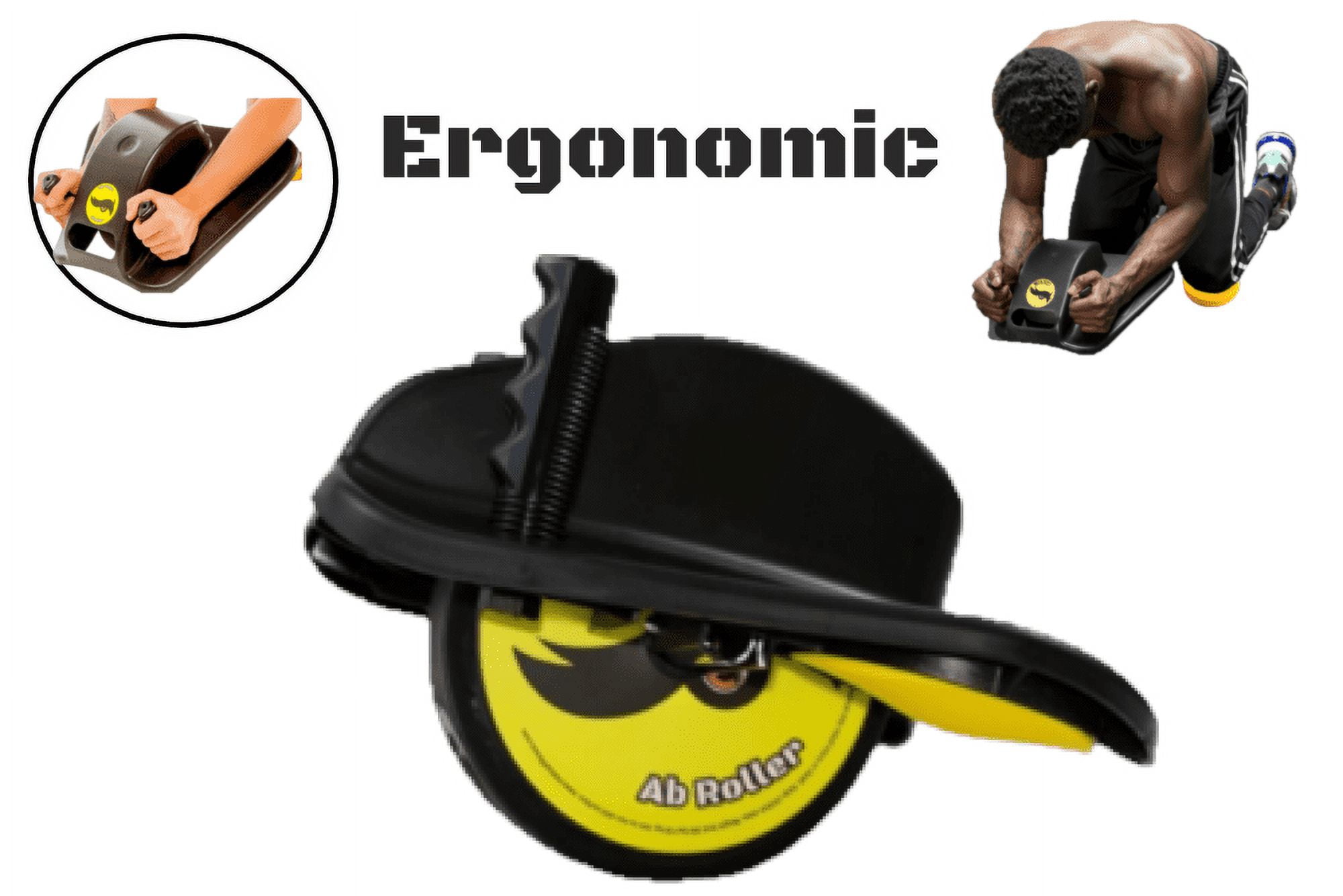 Mad Owl Fitness USA Gear Made Ergonomic Ab Roller Wheel, Abs Trainer ...