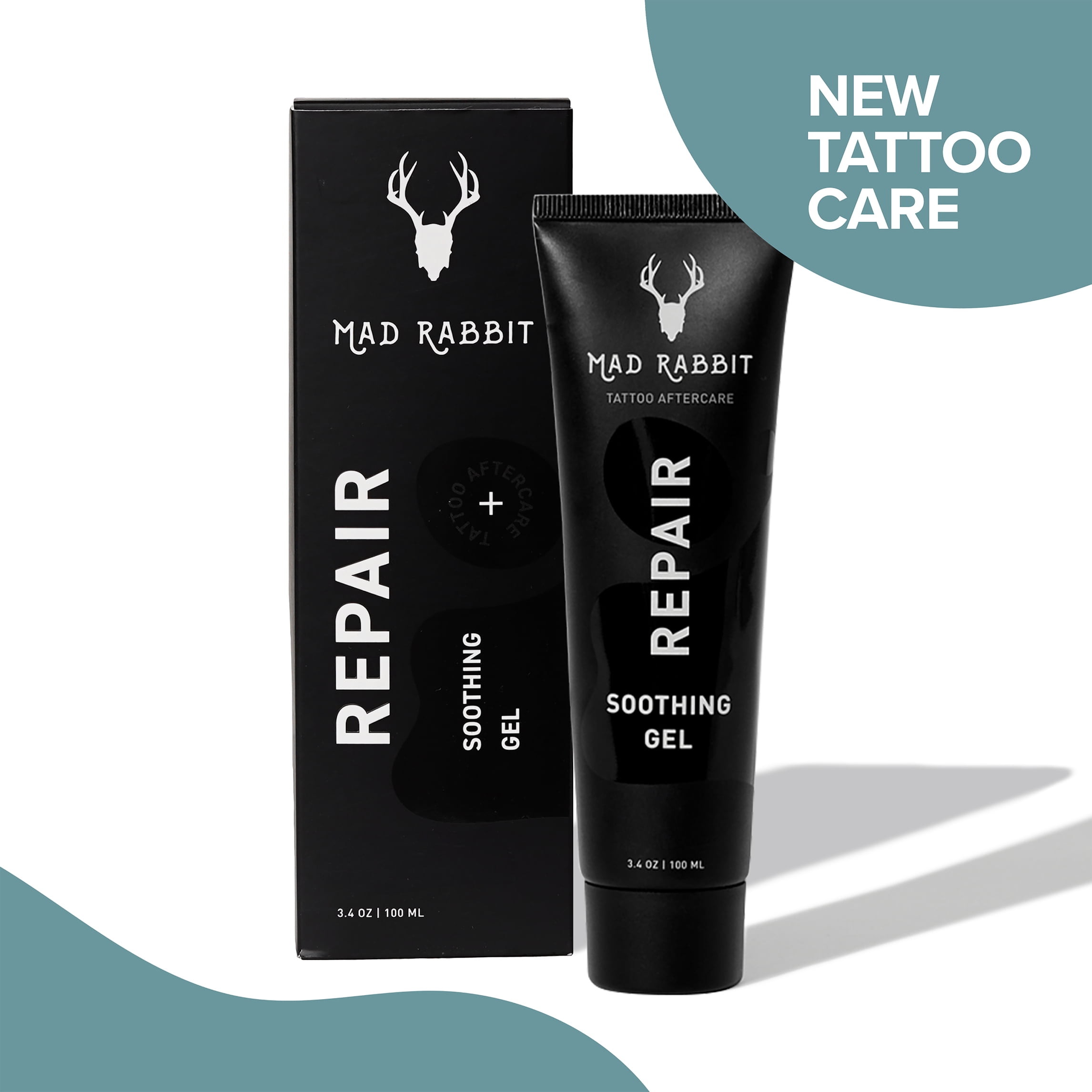Mad Rabbit Professional Repair Soothing Gel, Ultra-Cooling Tattoo ...