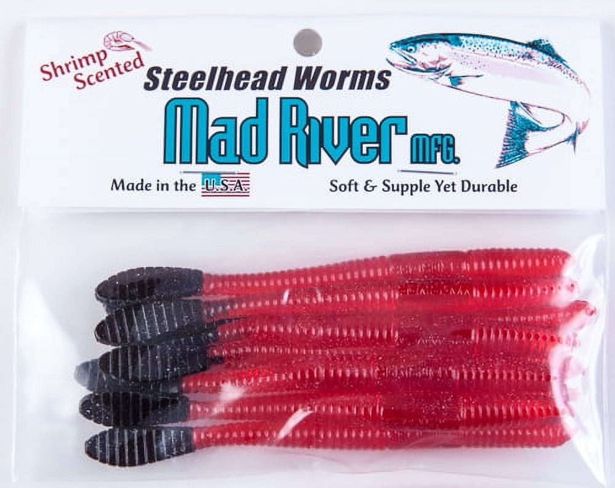 Mad River Steelhead Worms Nightmare 4", Soft Baits - Walmart.com