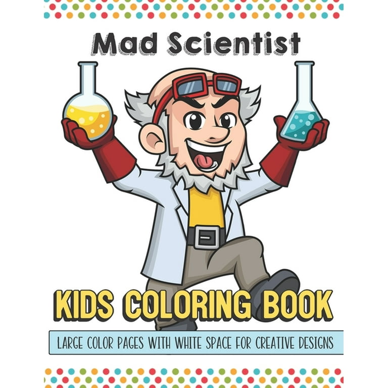 Kids Mad Scientist Cartoon