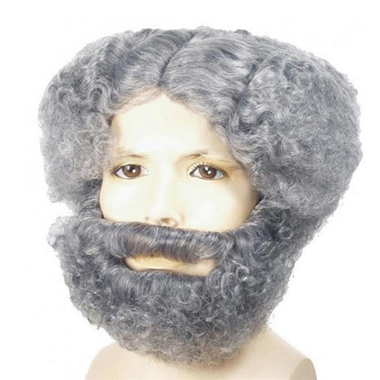 Mad Scientist Set with Beard Moha Wig Costume - Grey - Walmart.com