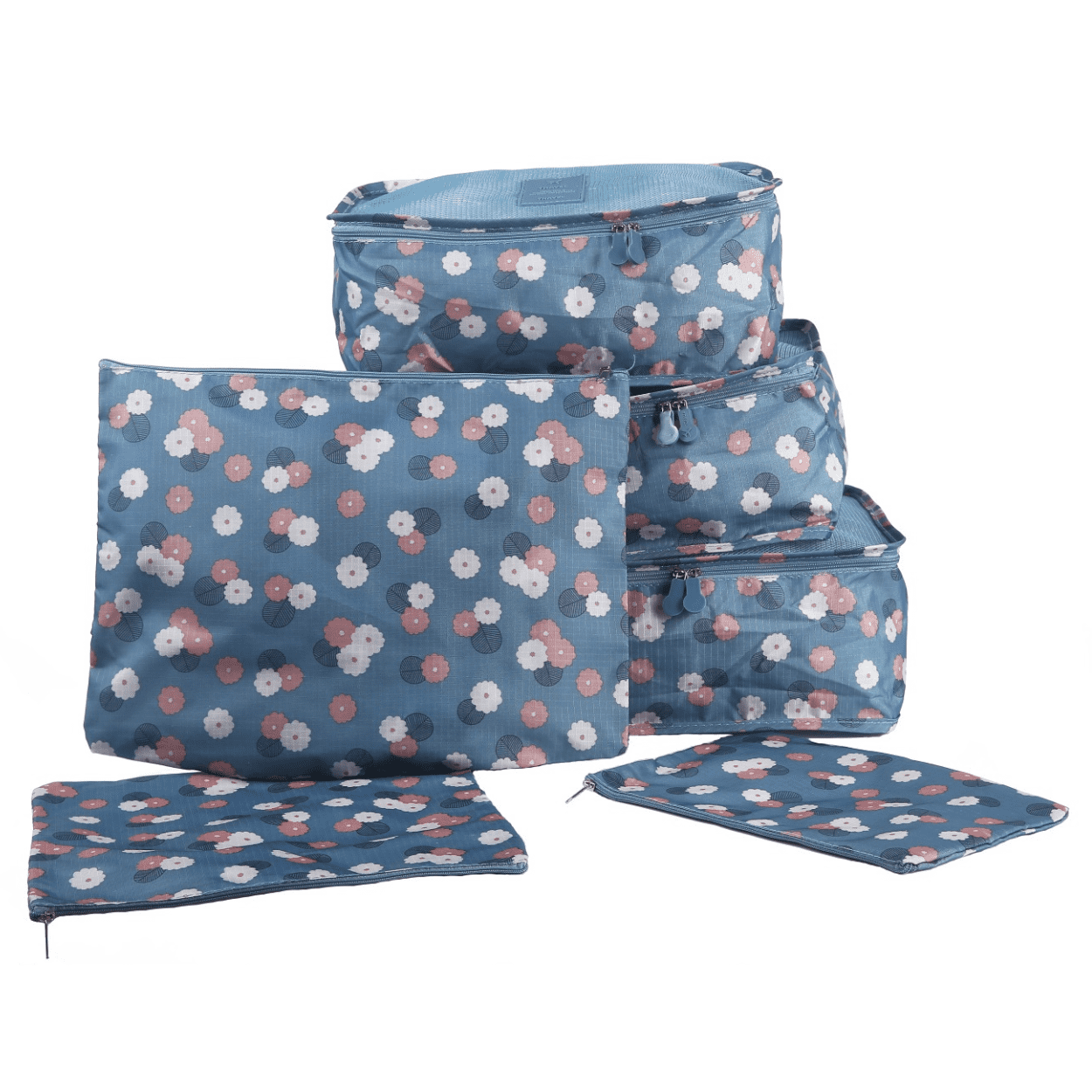Mad Style Packing Cubes Blue Meadow 6 Piece Set - Walmart.com