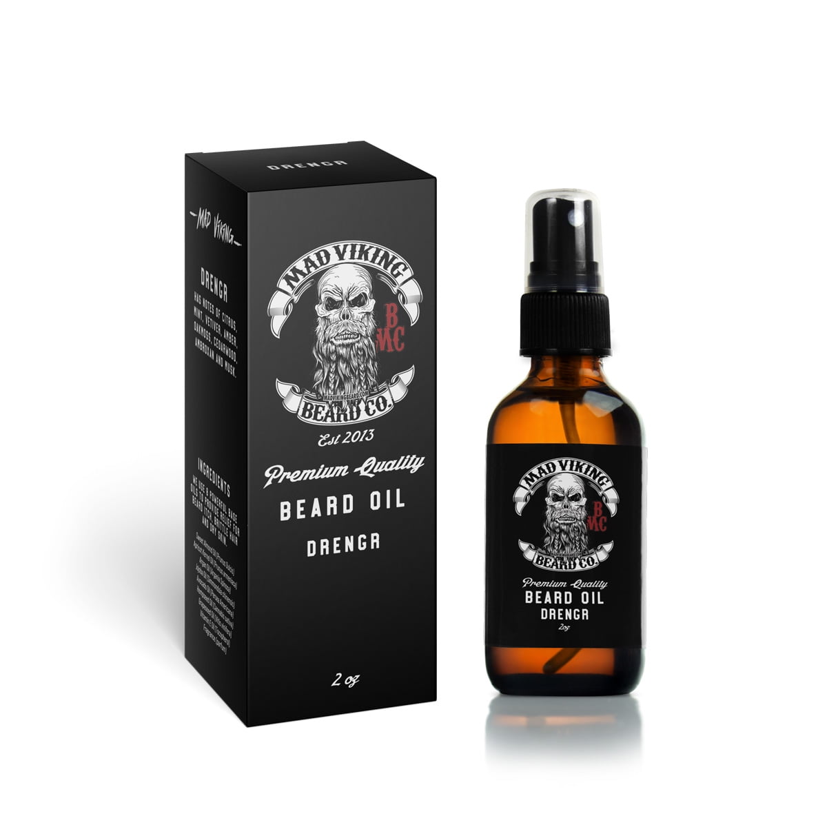 Mad Viking Drengr Premium Growth Beard Oil - Walmart.com