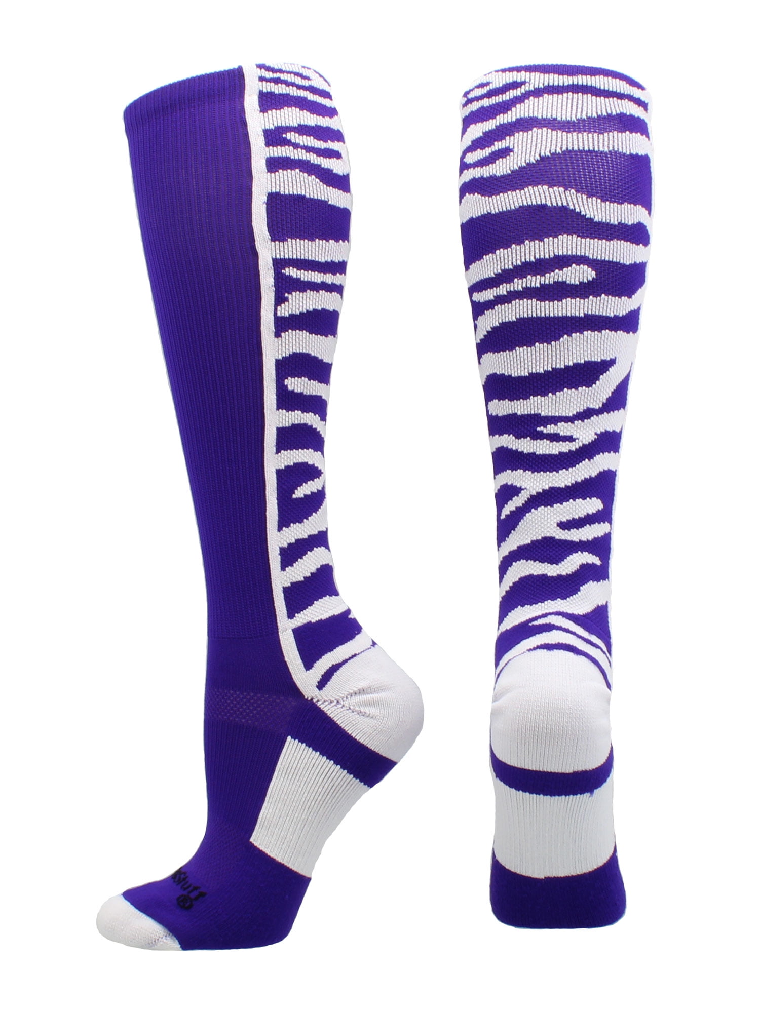 MadSportsStuff Crazy Socks with Safari Tiger Stripes Over the Calf ...