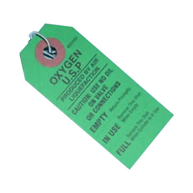 Mada Medical 767183-EA Green Oxygen Cylinder Tag - Walmart.com