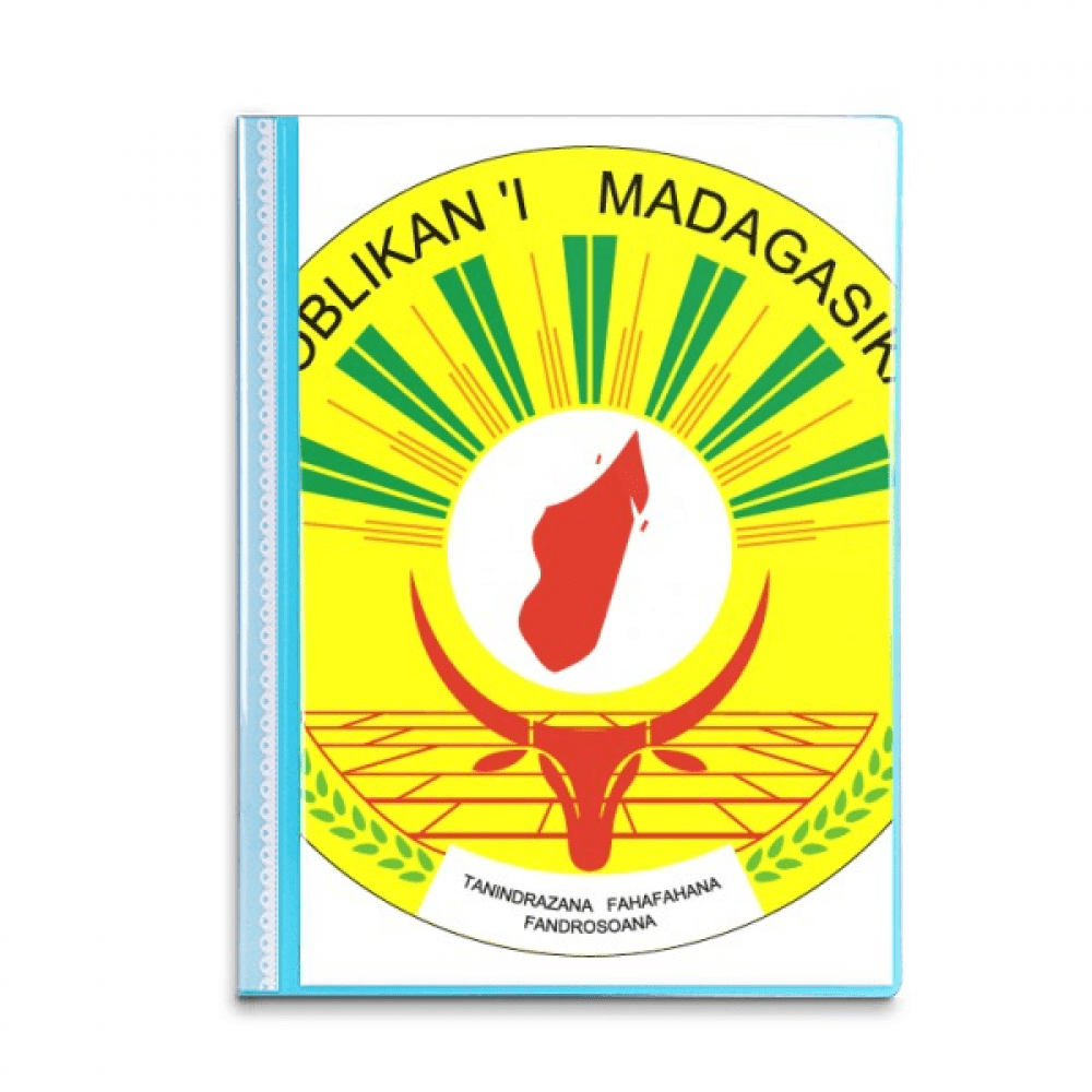 Madagascar Africa National Emblem Book Sheet Protectors Portfolio ...