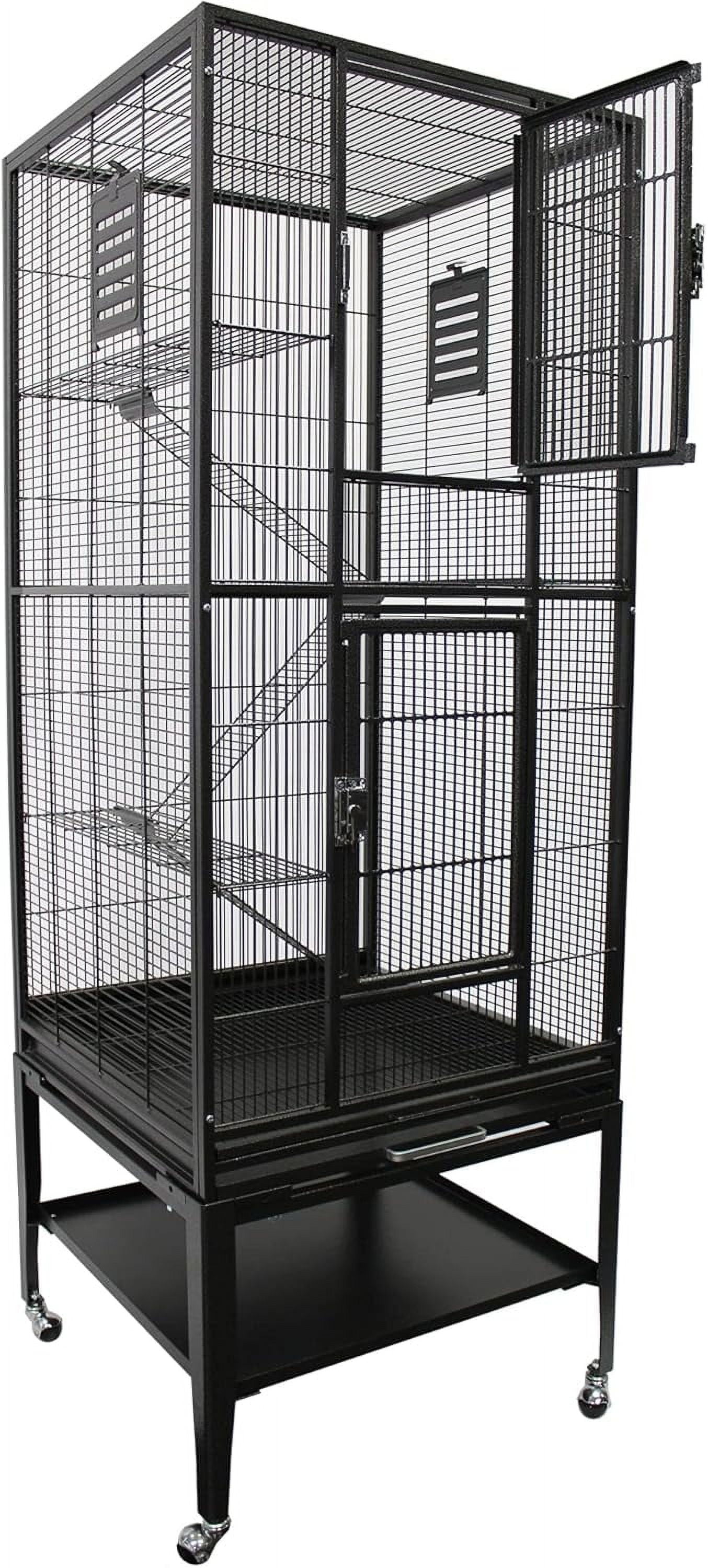 Madagascar Cage - 60" Tall Durable Spacious Metal Cage - for Sugar ...